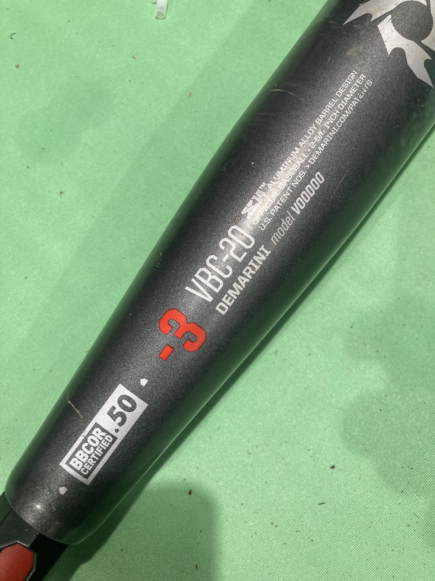 Used 2020 BBCOR DeMarini Voodoo Hybrid Bat -3 33"/30OZ | SidelineSwap
