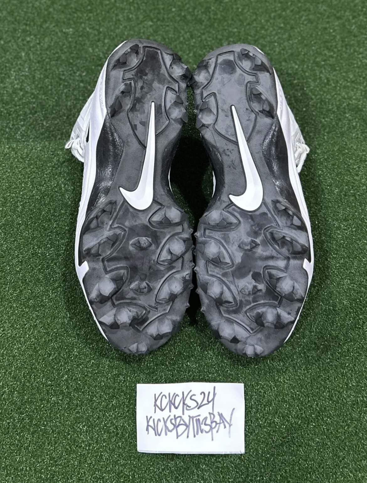 Nike Force Savage Pro Shark Football Cleats White Mens size 14.5 WIDE ...