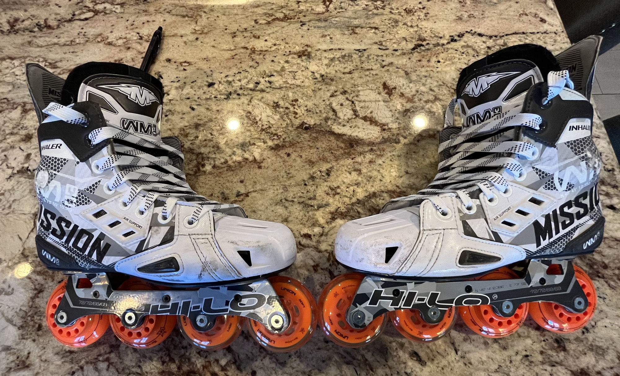 Mission Inhaler WM03 Size 5 New Wheels, Bearings & Laces | SidelineSwap