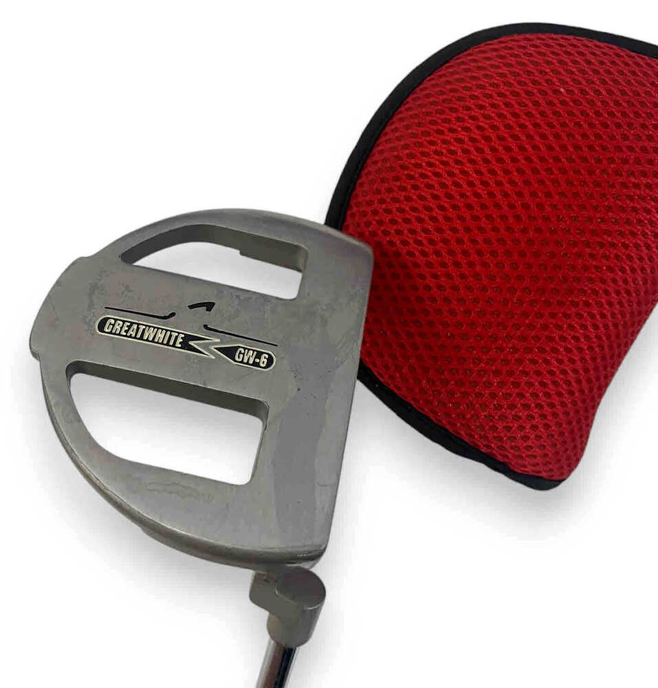 Tiger Shark Great White GW-6 Right Handed Mallet Putter 33.5" New Grip ...