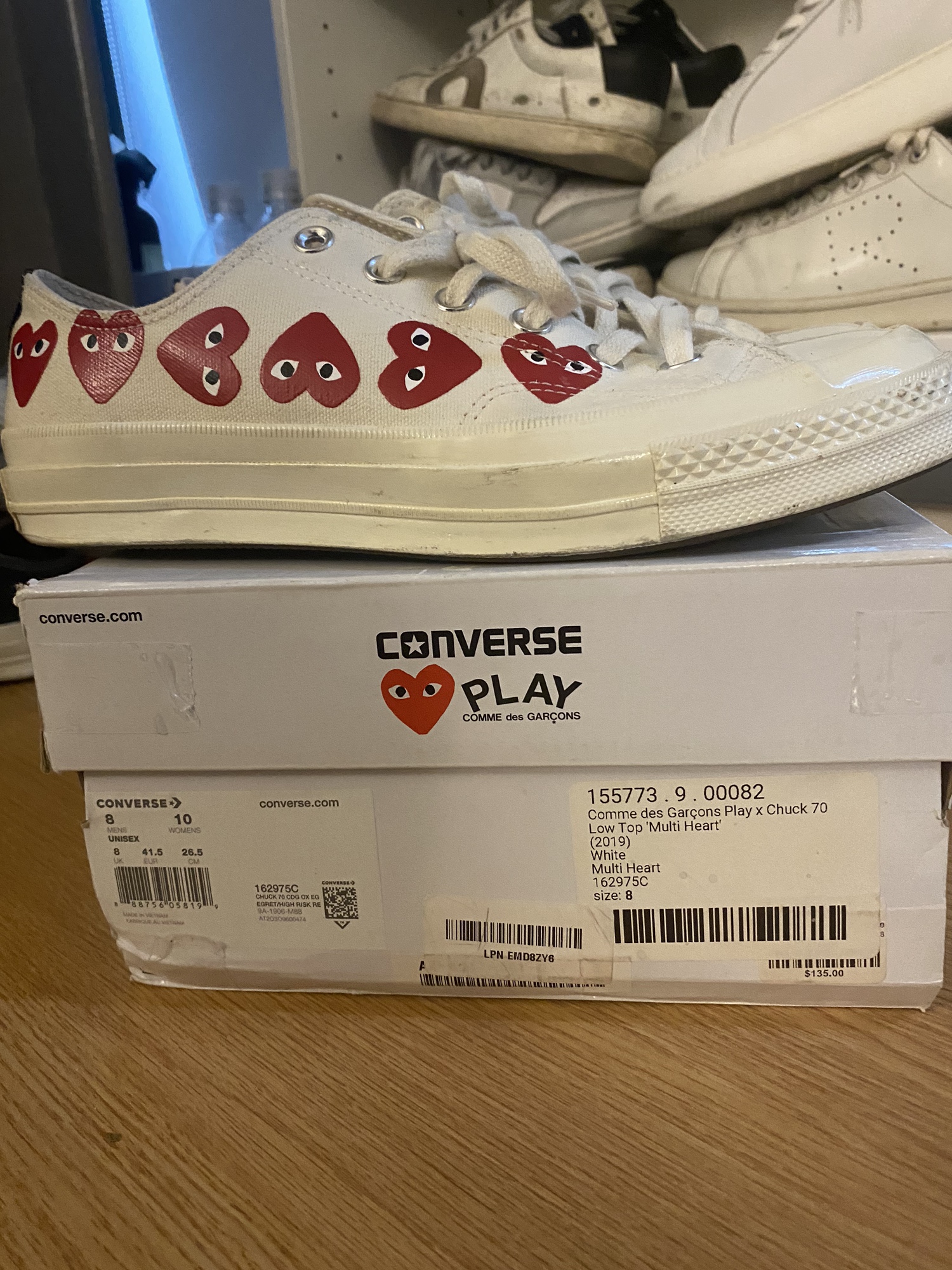 CDG Multi Heart Converse Size 8 | SidelineSwap
