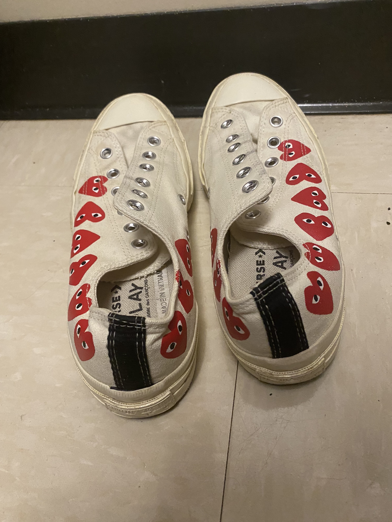 CDG Multi Heart Converse Size 8 | SidelineSwap
