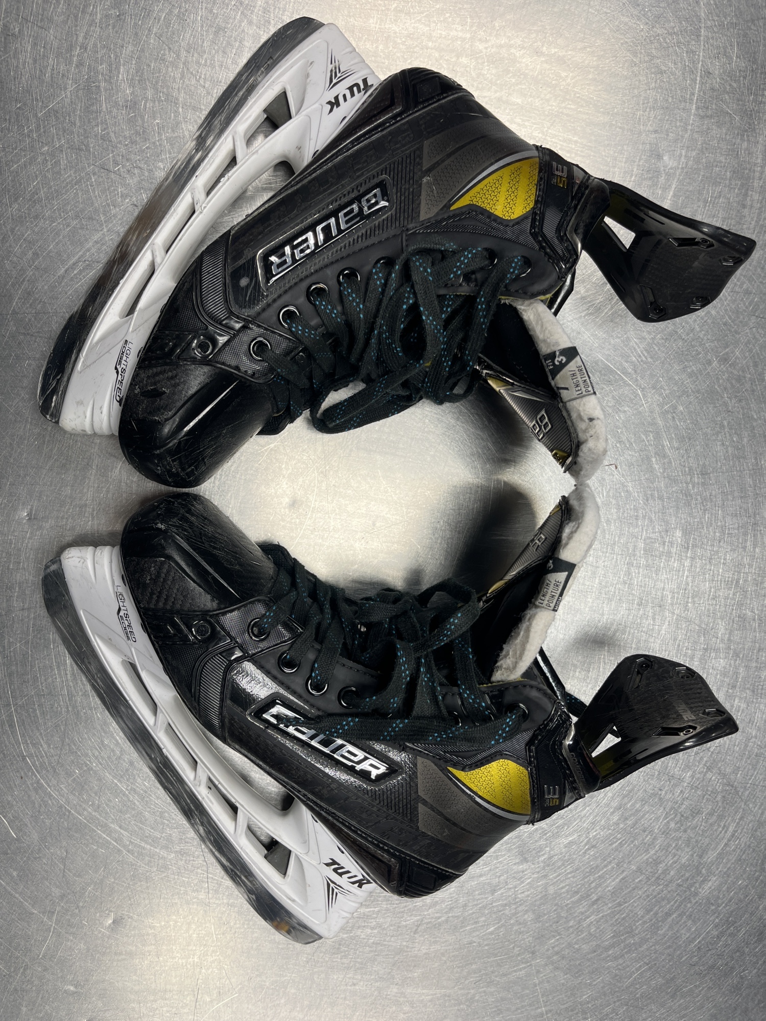 Used Bauer Pro Stock Size 7 Supreme 3S Pro Hockey Skates | SidelineSwap