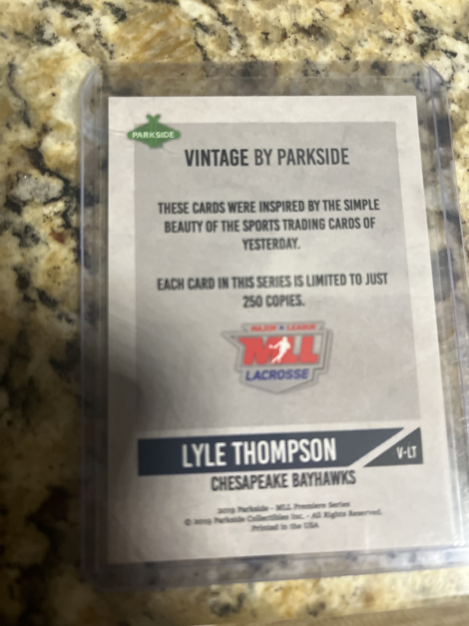 Lyle Thompson Parkside vintage /250 | SidelineSwap