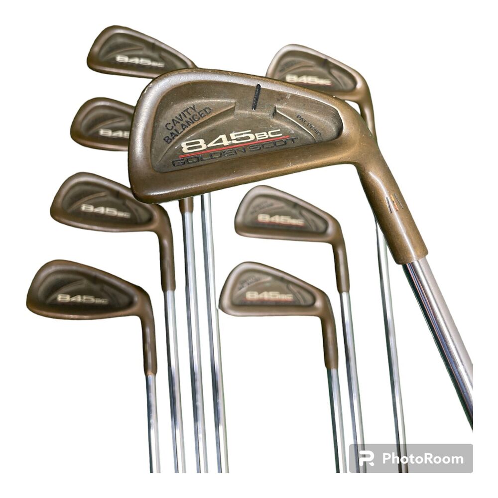 Rare! Tommy Armour 845 BC Golden Scot Iron Set 3-PW R Flex Steel Shafts ...