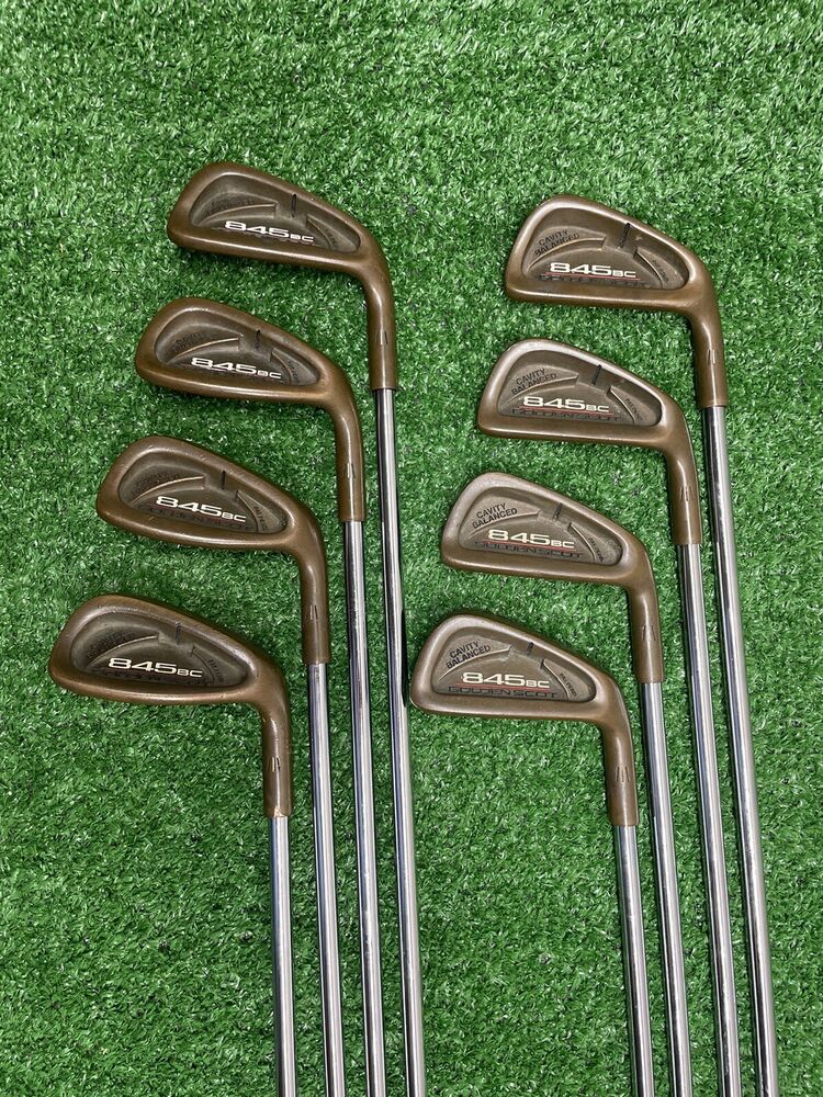 Rare! Tommy Armour 845 BC Golden Scot Iron Set 3-PW R Flex Steel Shafts ...