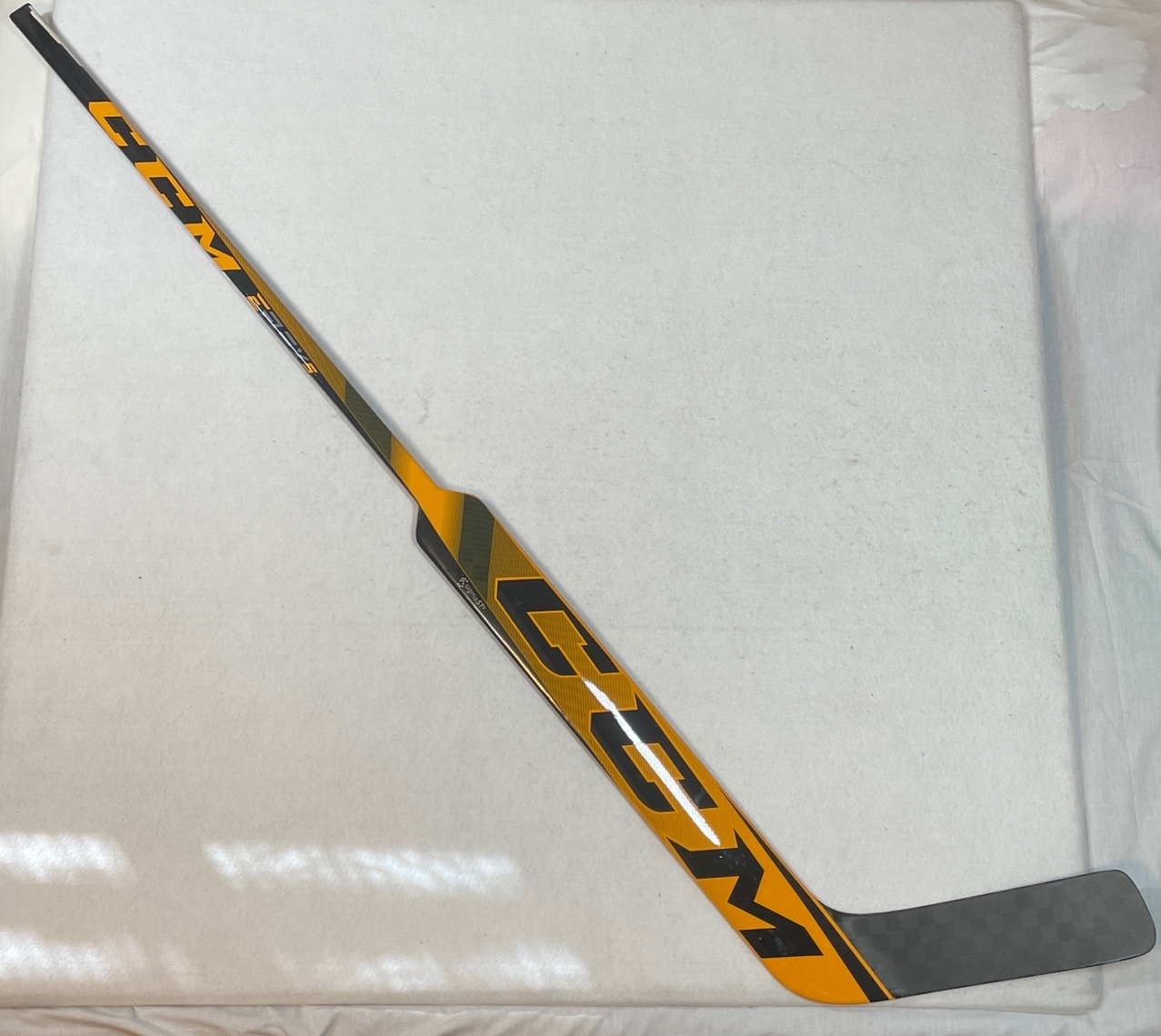 New CCM EFLEX 5 Pro Lite 24” Custom Goal Stick, Regular Hand, Gold ...
