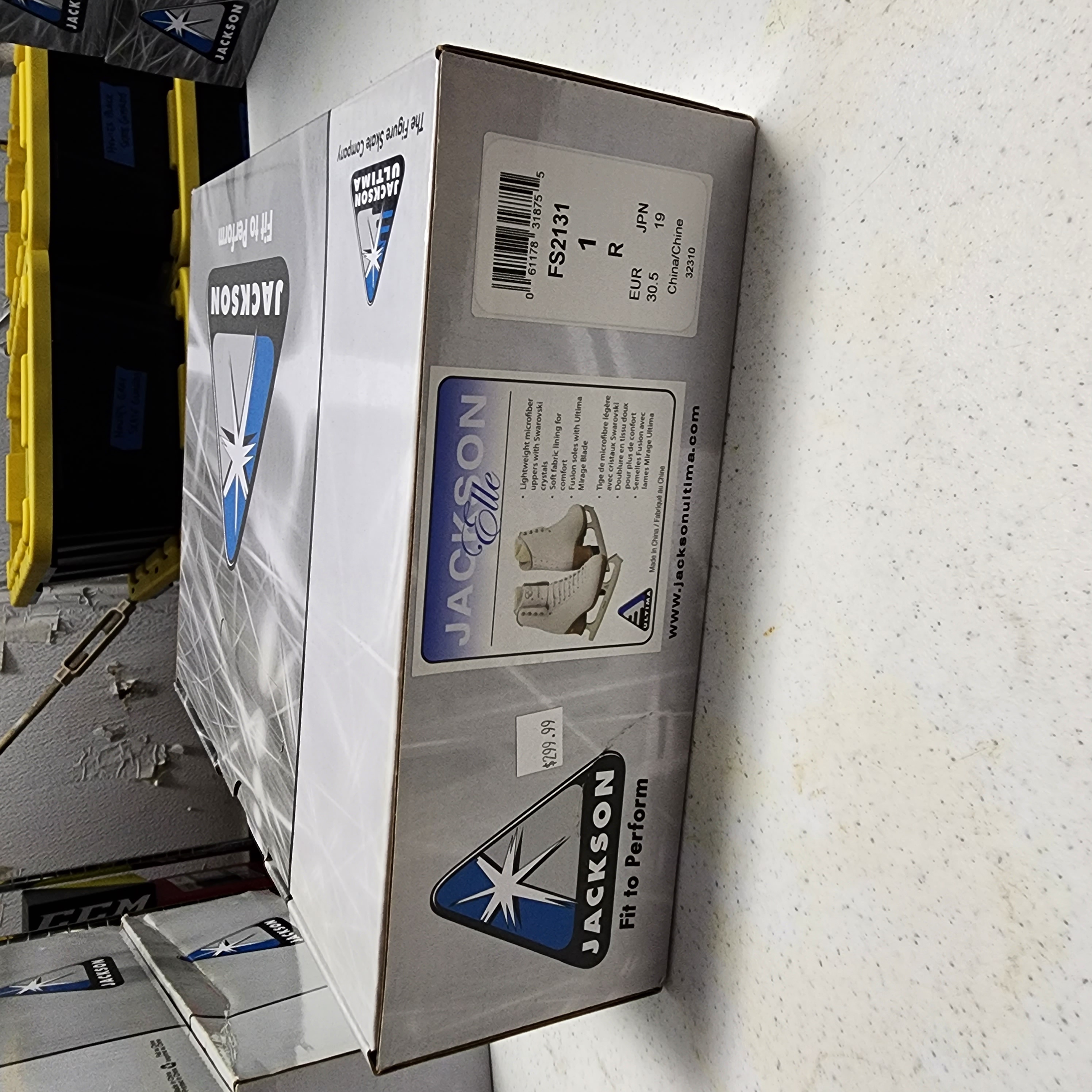 New Jackson Ultima Elle Misses Figure Skates Size 1 Regular Width ...