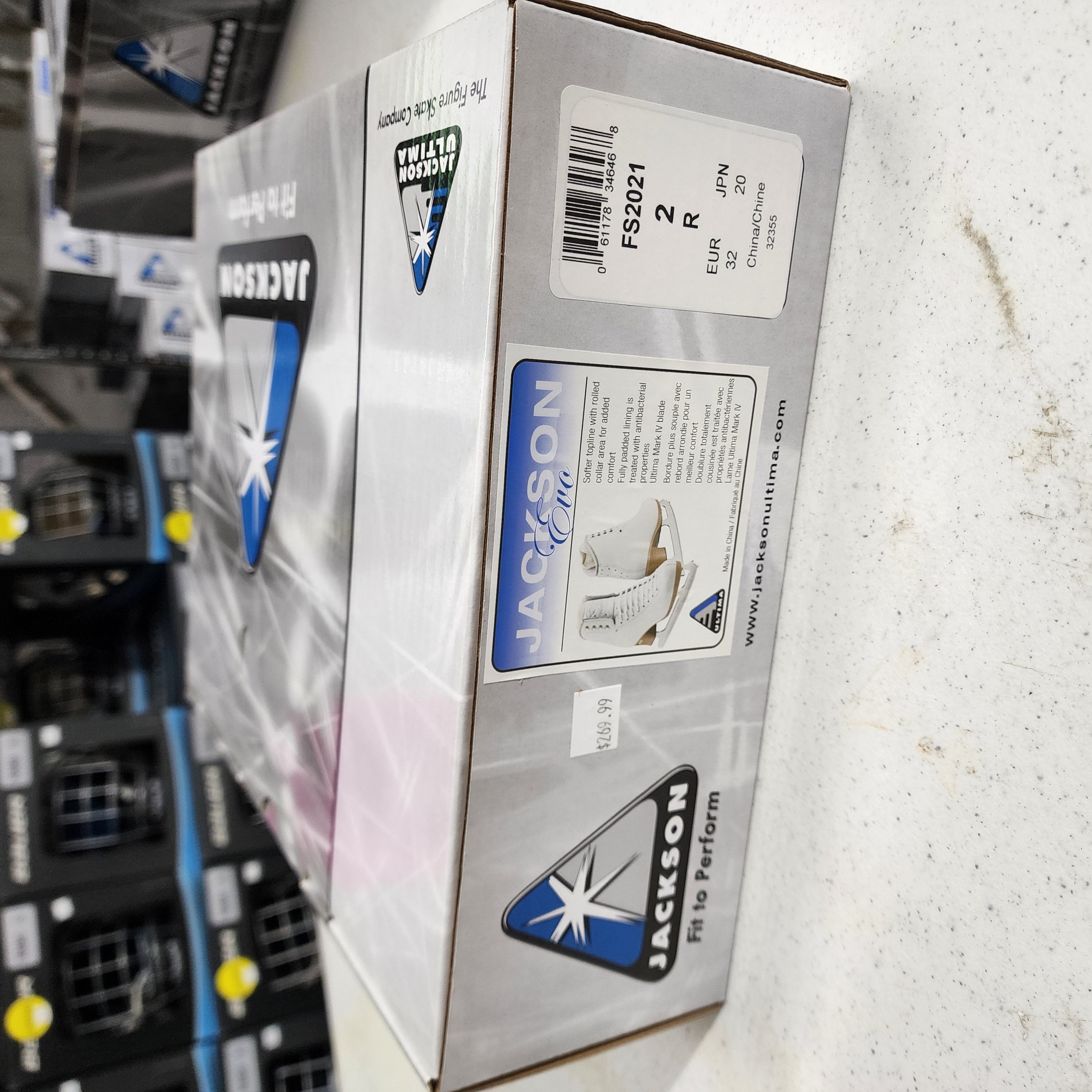 New Jackson Ultima Evo Misses Figure Skates Size 2 Regular Width ...