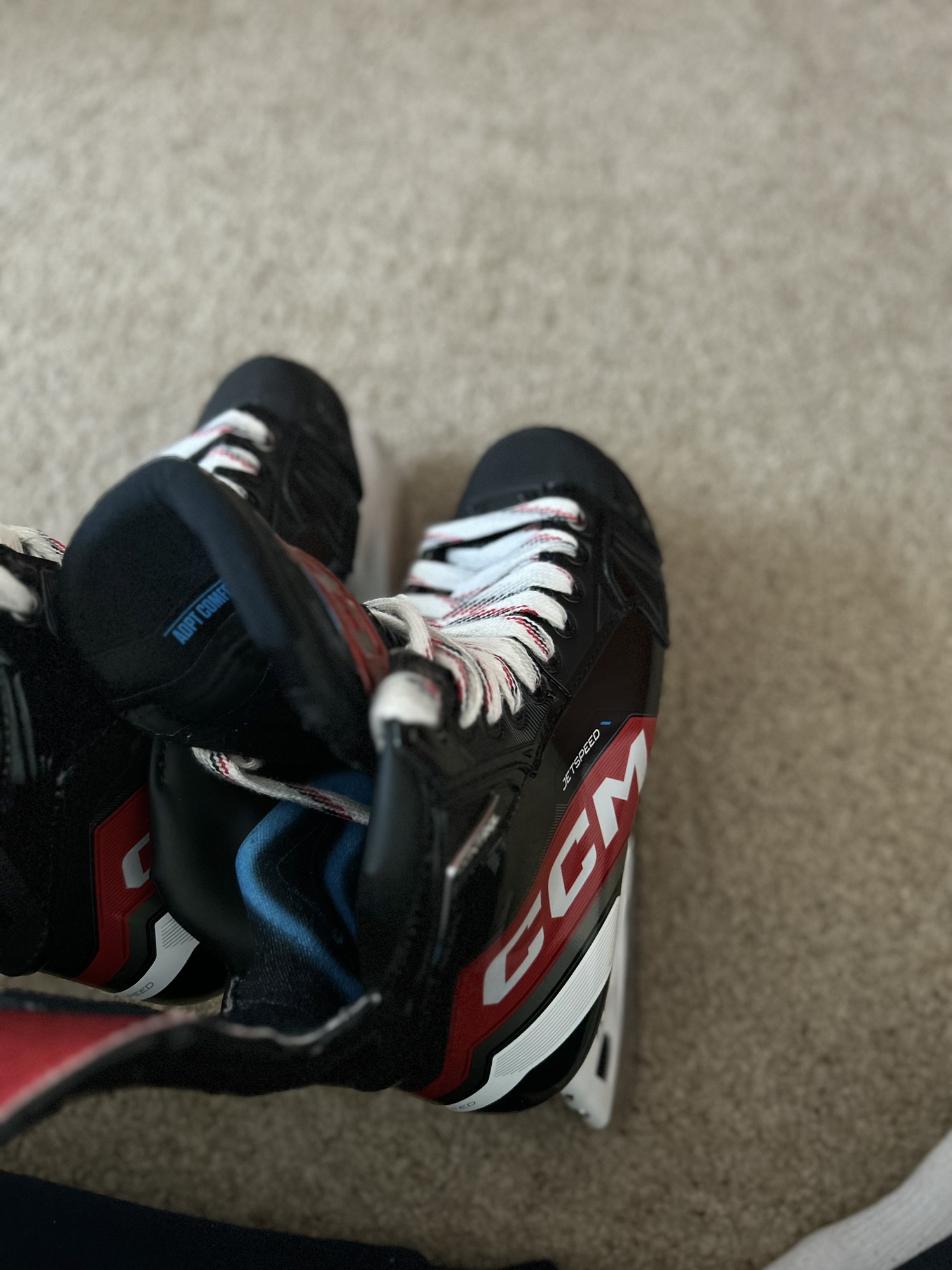 New CCM Wide Width 7.5 JetSpeed Control Hockey Skates | SidelineSwap