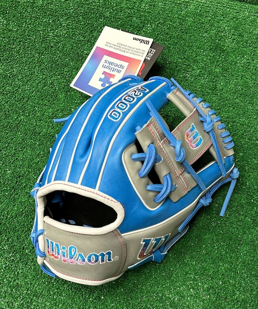 2024 Wilson A2000 1786 11.5" Autism Awareness Love the Movement Infield ...