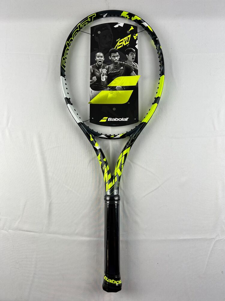 NEW Babolat Pure Aero Plus 2023, 4 3/8 Extended Length | SidelineSwap