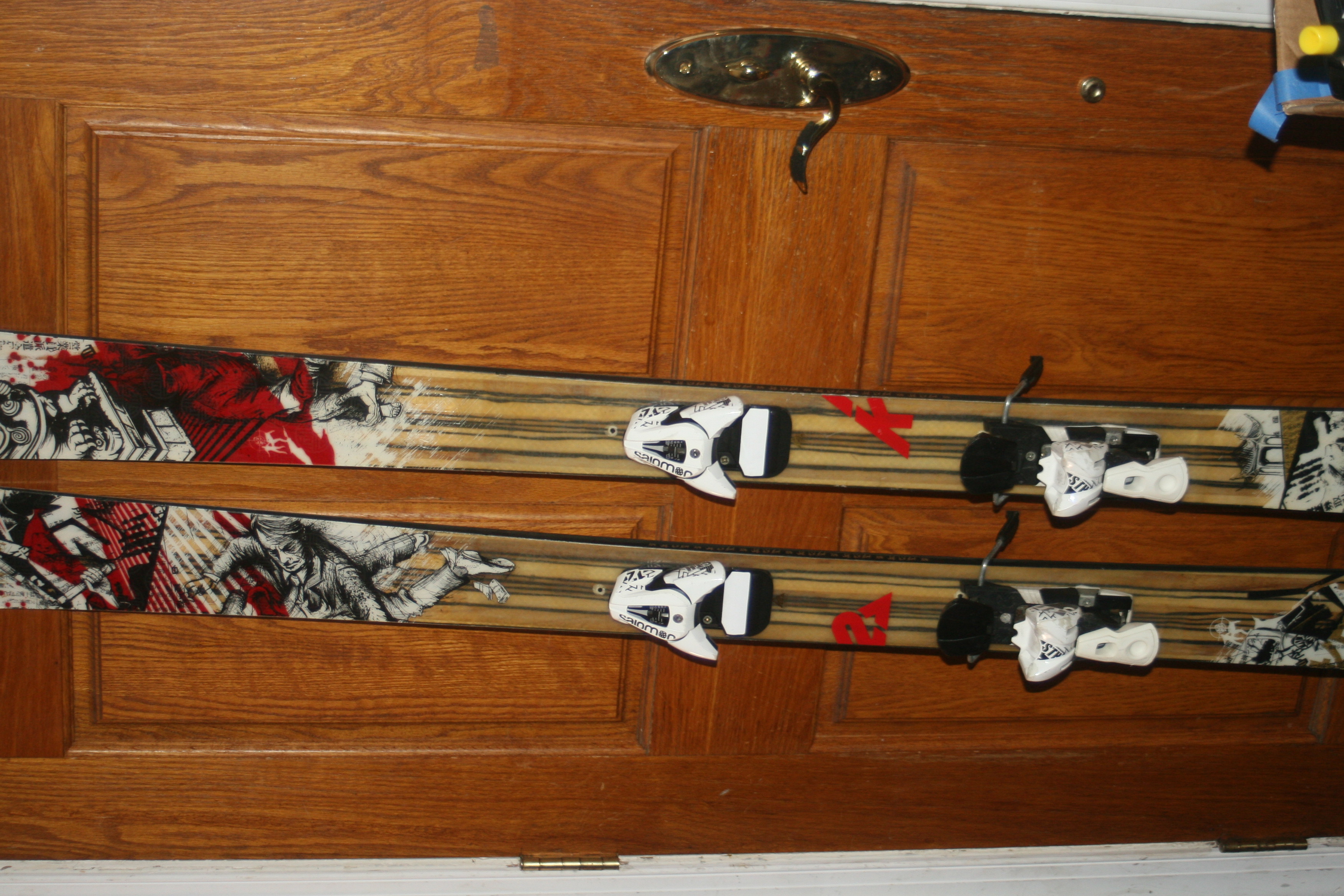 K2 95 Kung Fugas Twin Tip Skis with Salomon STH Bindings | SidelineSwap