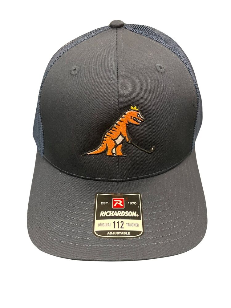 Rex Golf Navy Richardson 112 Dinosaur Trucker Hat | SidelineSwap