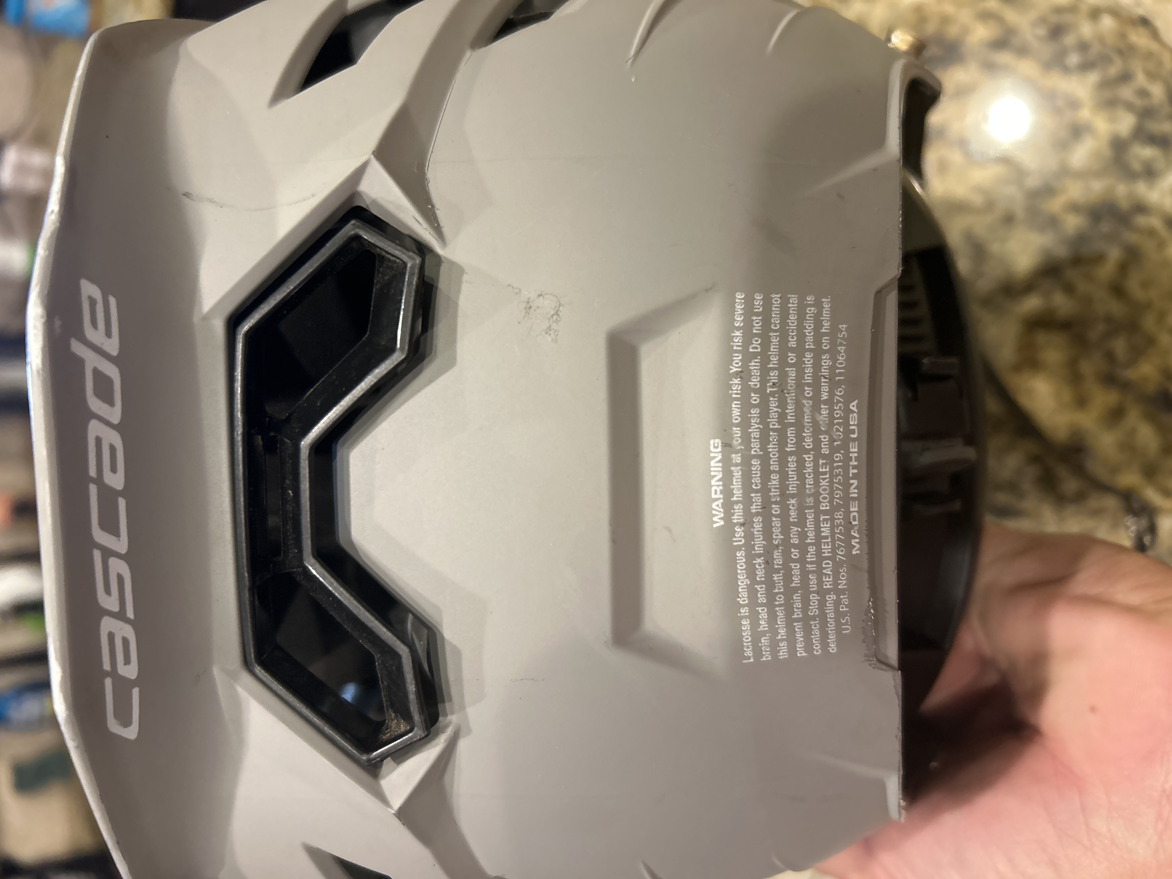 Matte Gray w/ Red Chrome Mask Cascade XRS Helmet | SidelineSwap