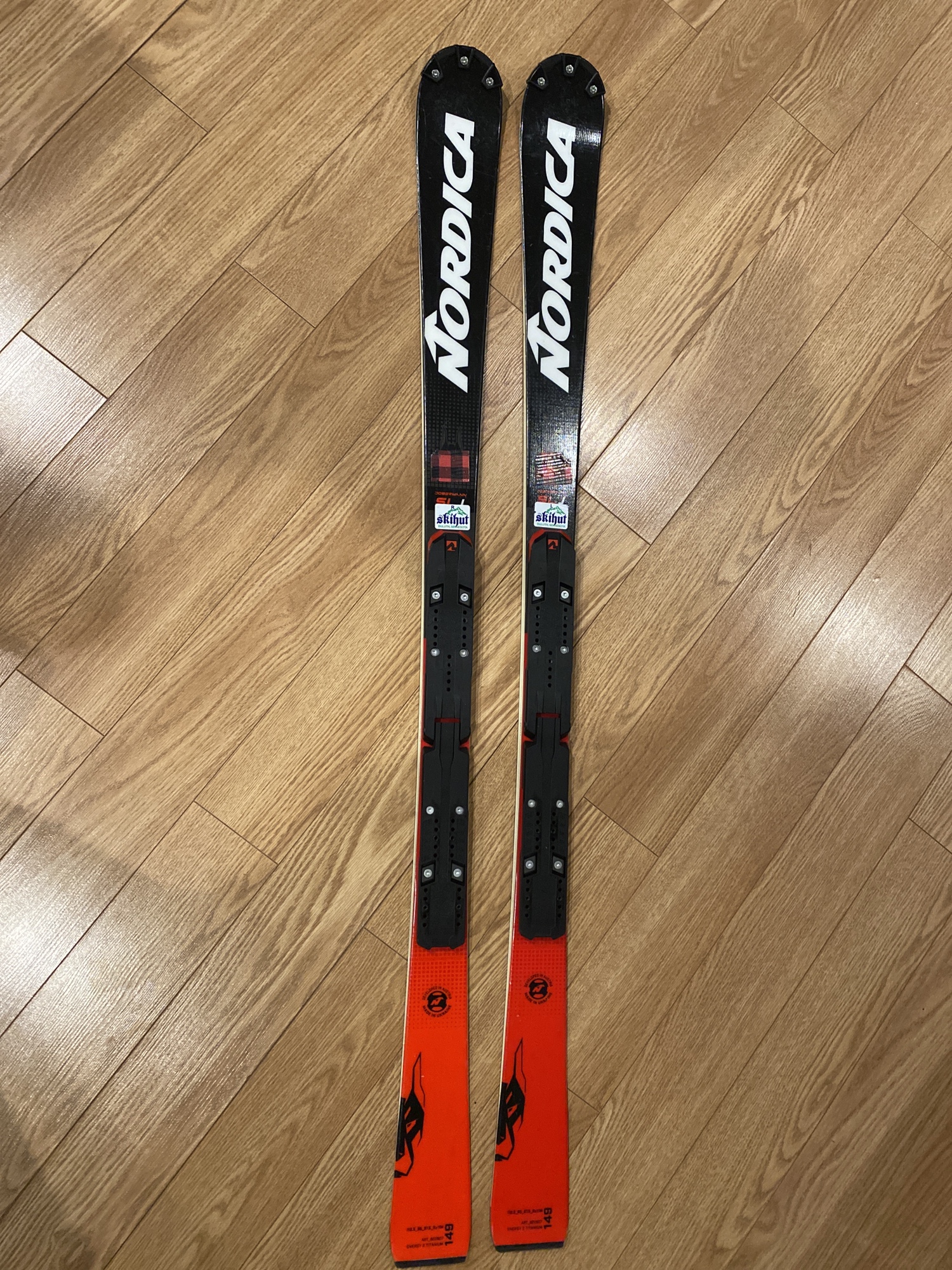 2022 Nordica Dobermann SLJ 149cm Slalom Alpine Race Skis | SidelineSwap