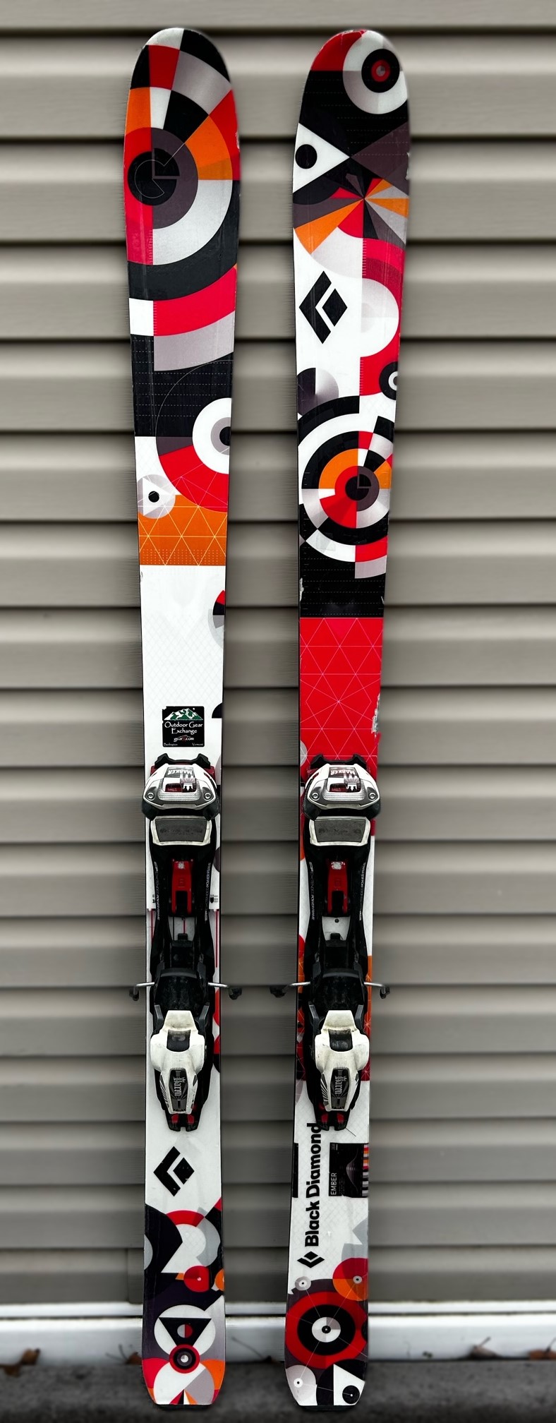 Used Black Diamond 168 cm Alpine Touring Ember Skis With Bindings and ...