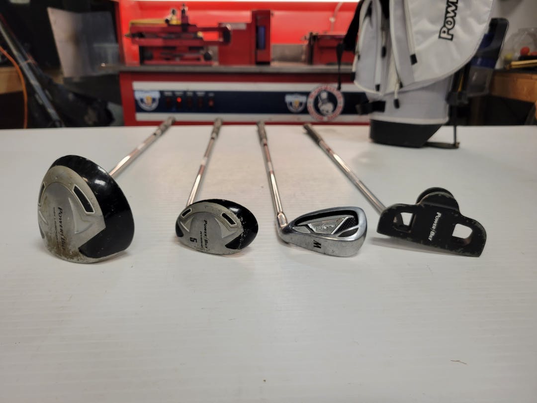 Used Powerbilt Boys 4 Club Set 4 Piece Regular Flex Steel Shaft Junior ...