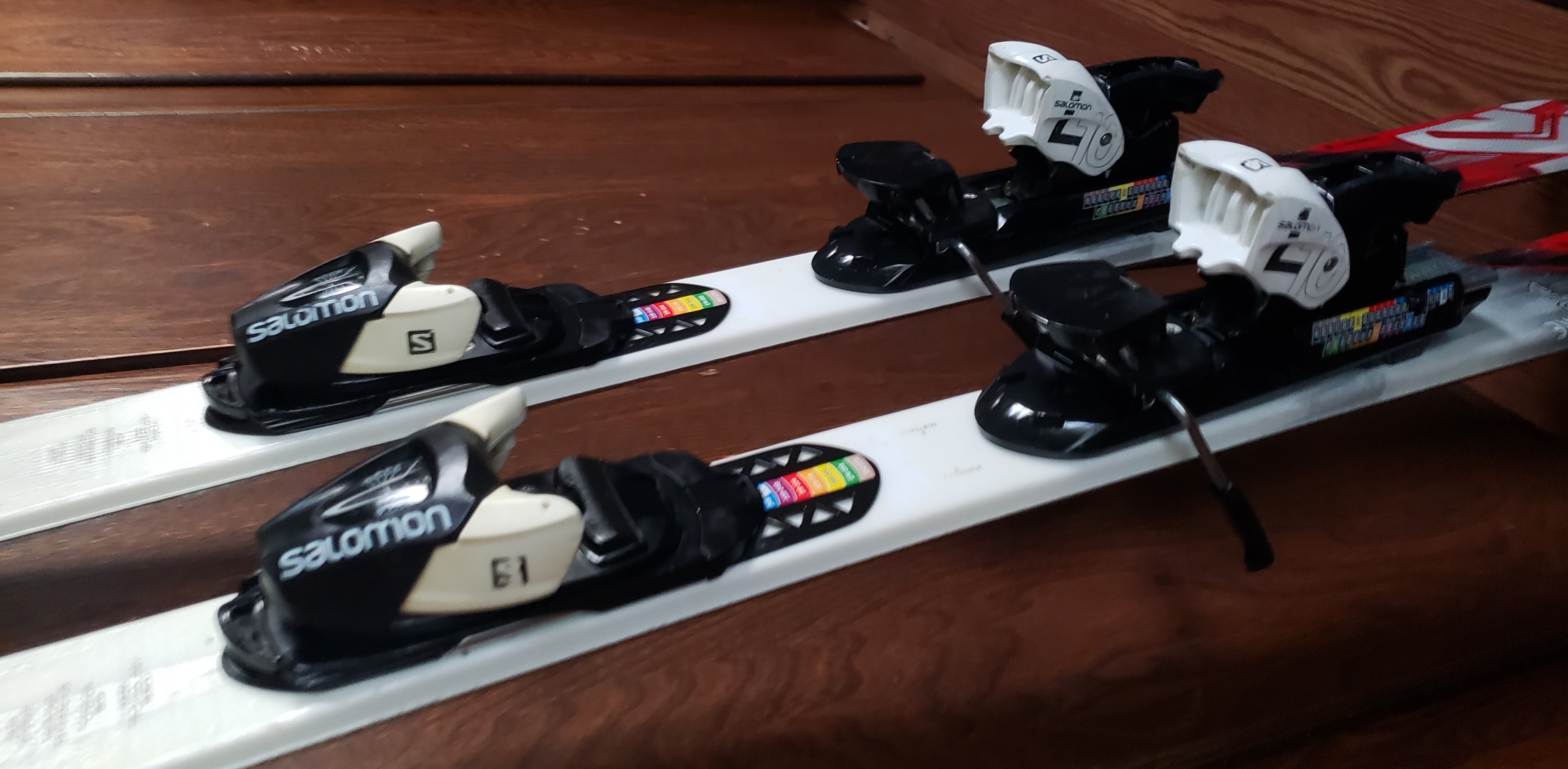 153cm K2 AMP Strike SKIS with SALOMON L10 (EASY TO ADJUST) BINDINGS ...