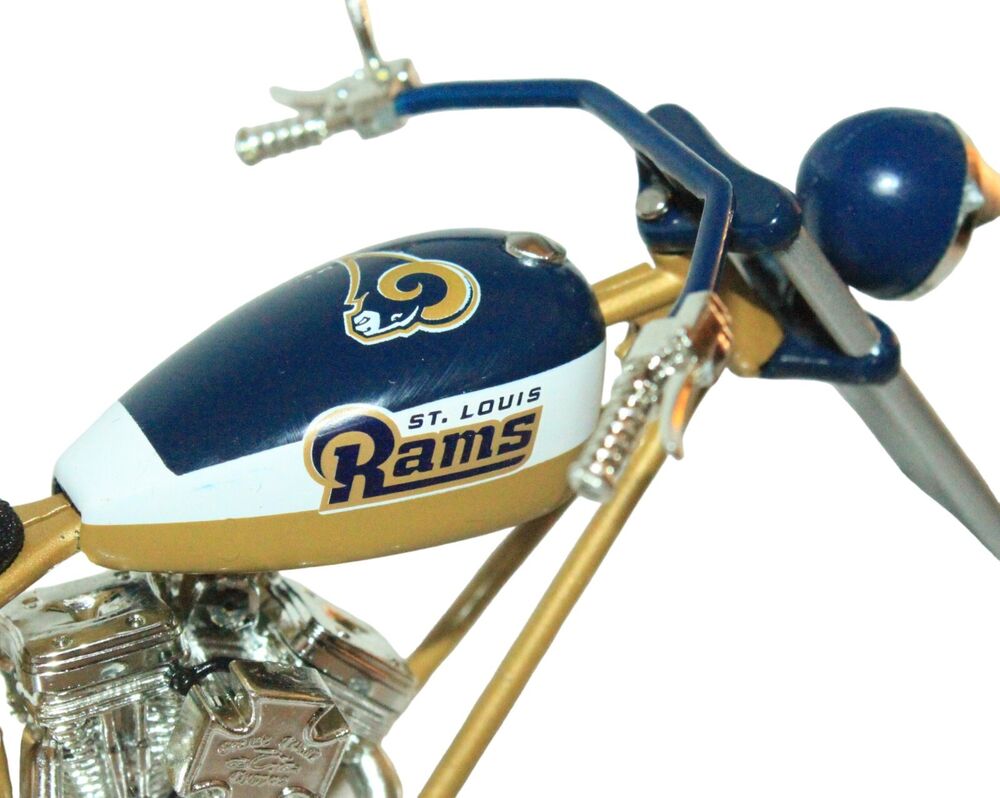 6 Pc Lot - Vintage Rams NFL Football 1:18 Chopper - Diecast Motorcycle ...