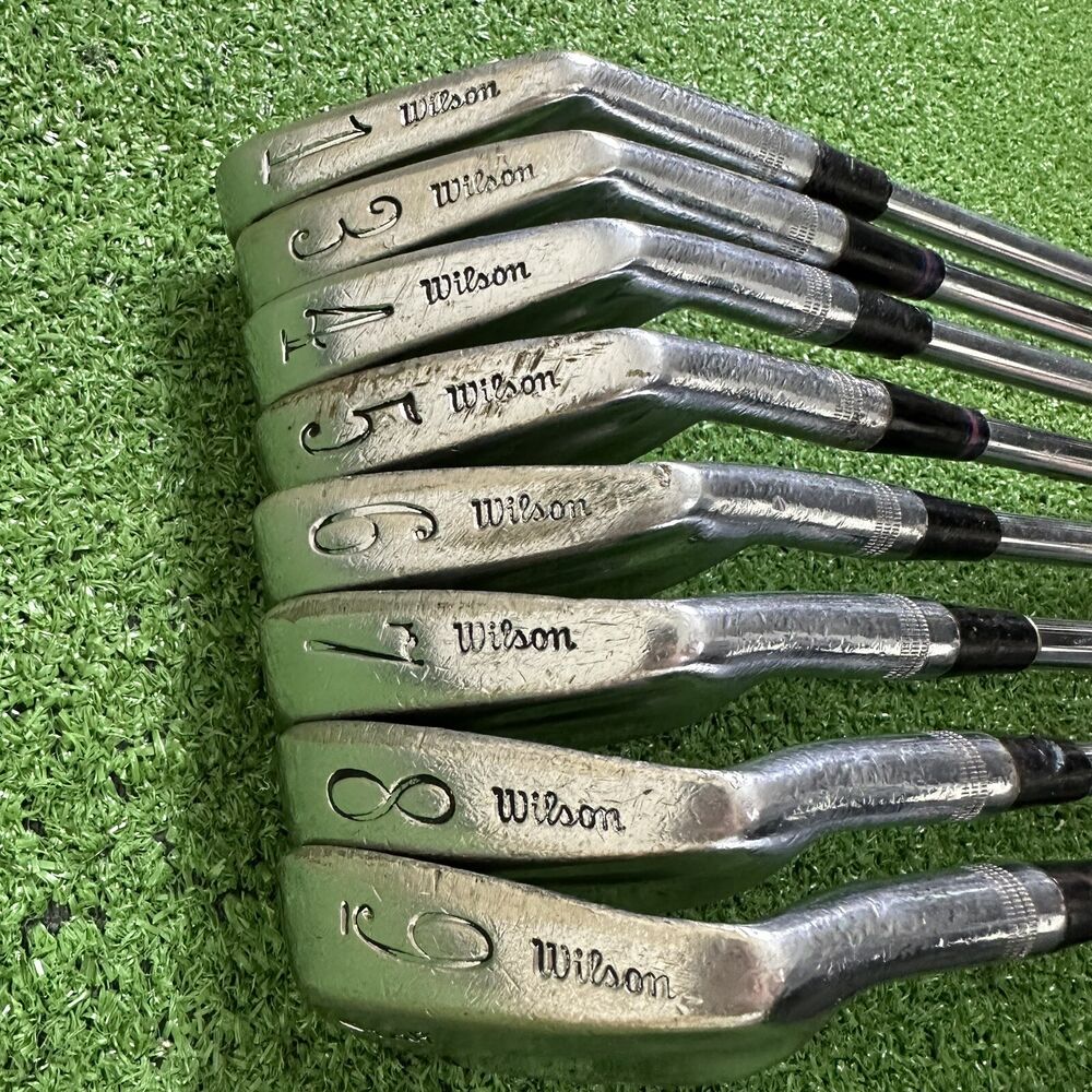 READ 1976-77 Wilson Staff Bullet Back Iron Set 1-9 Irons No 2 Iron ...