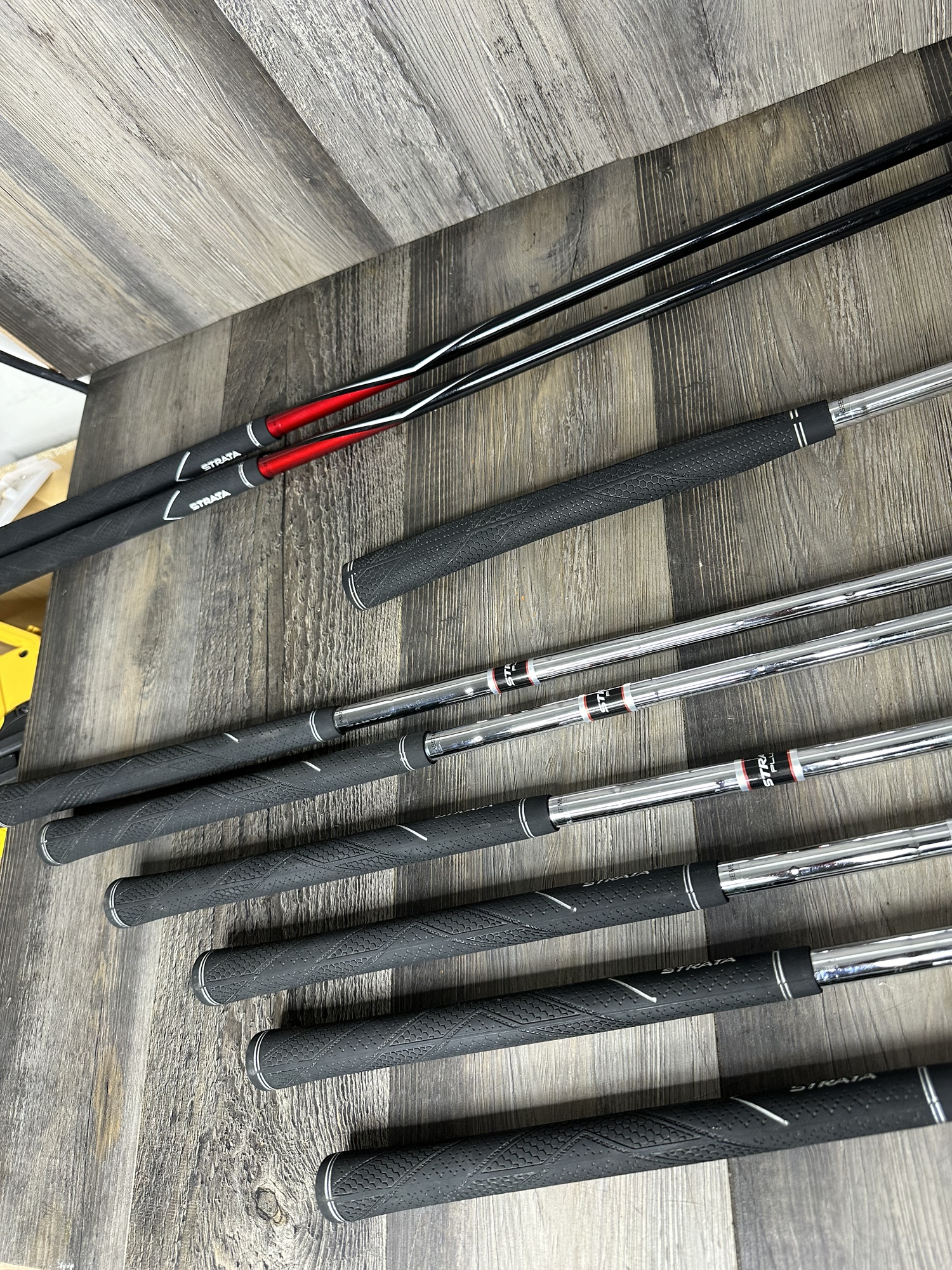 Callaway Strata Plus Mens 9 Piece Golf Set Lefty 6-SW Irons Driver ...