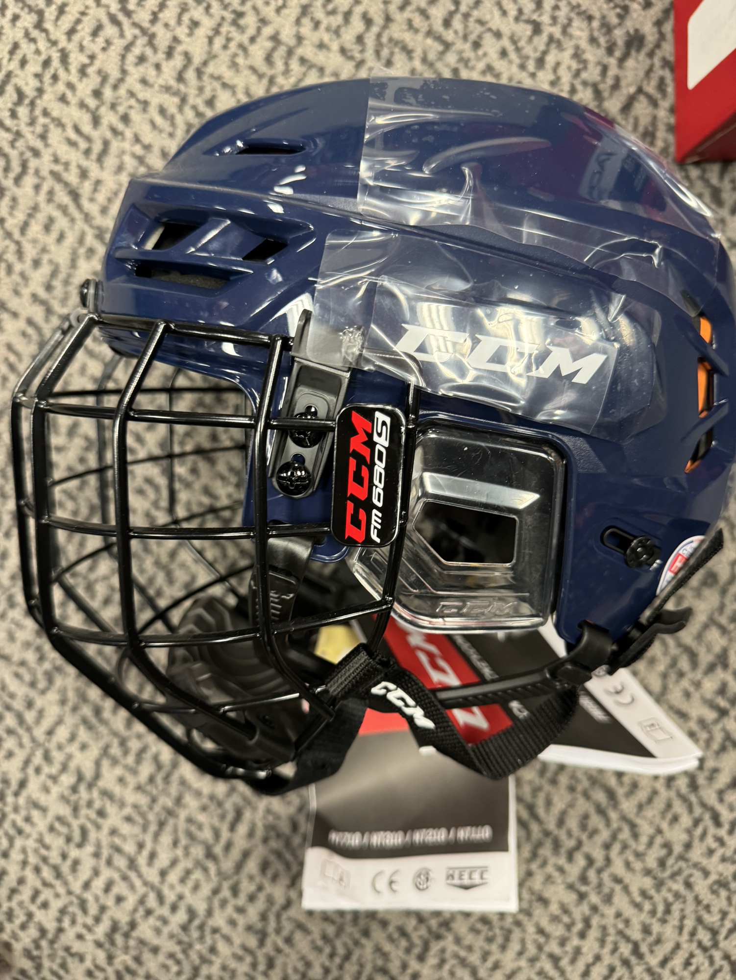 CCM Tacks Navy 710 Small Combo Helmet | SidelineSwap
