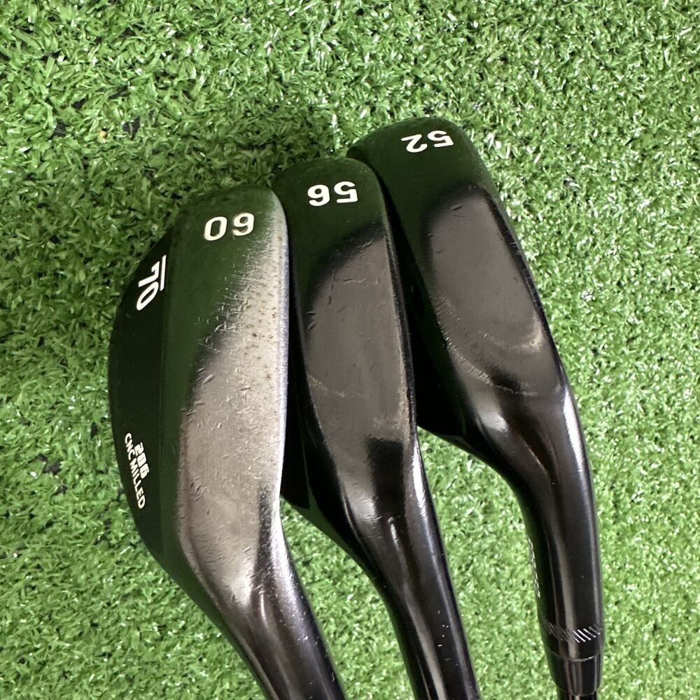 Sub 70 Forged 286 CNC Milled Black Wedge Set 52 56 60 KBS S-Taper Lite ...