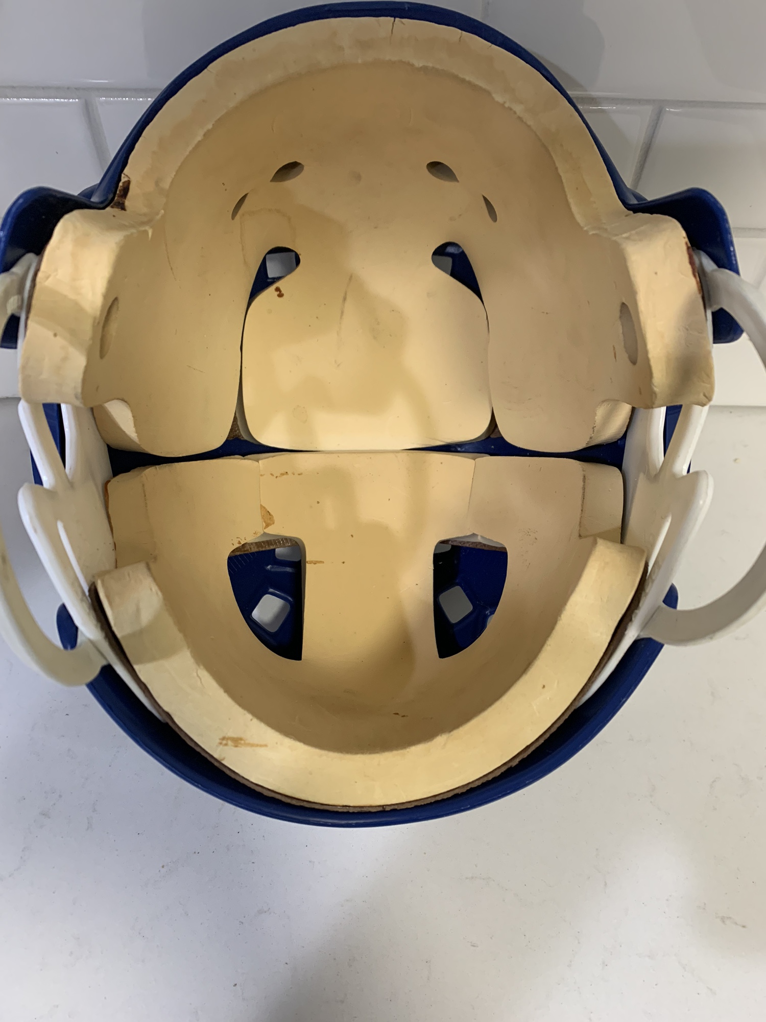 Vintage Cooper Sk2000 Sk2001 Hockey Helmet Blue Made In Canada Original ...