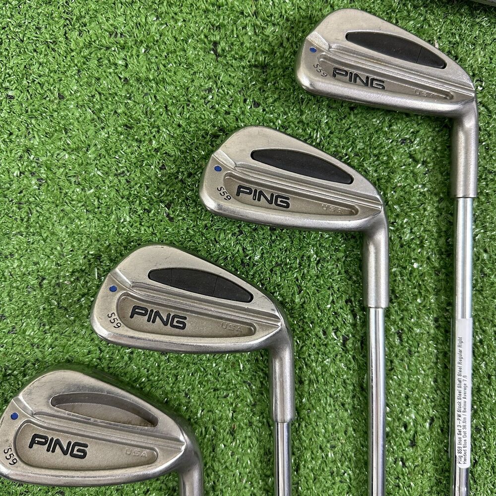READ Ping S59 Blue Dot Iron Set 3-PW Regular Flex Dynamic Gold S300 ...