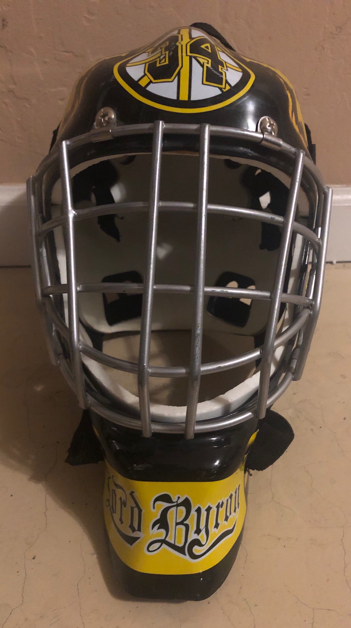 BYRON DAFOE UNSIGNED GOALIE MASK BRUINS | SidelineSwap