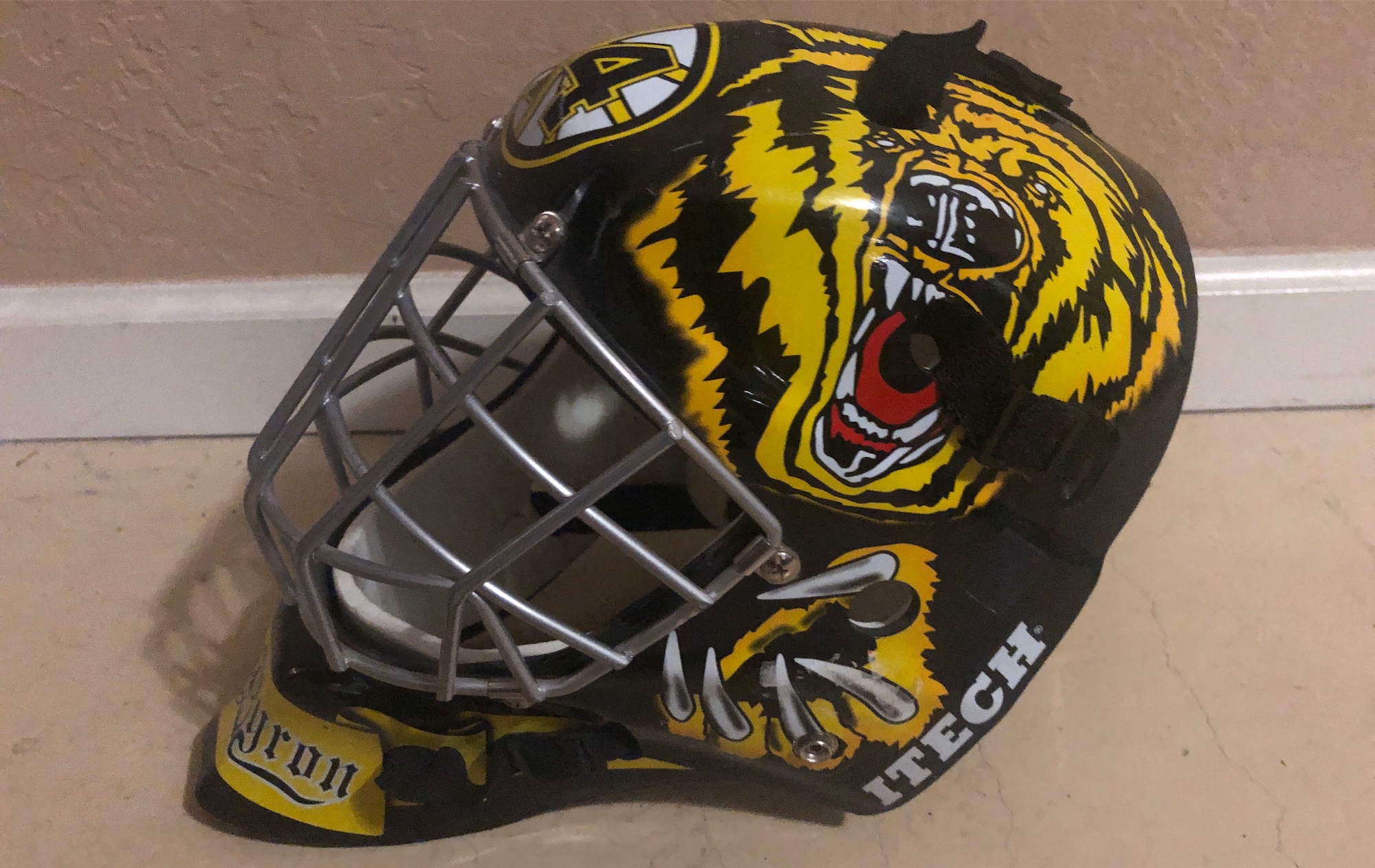 BYRON DAFOE UNSIGNED GOALIE MASK BRUINS | SidelineSwap