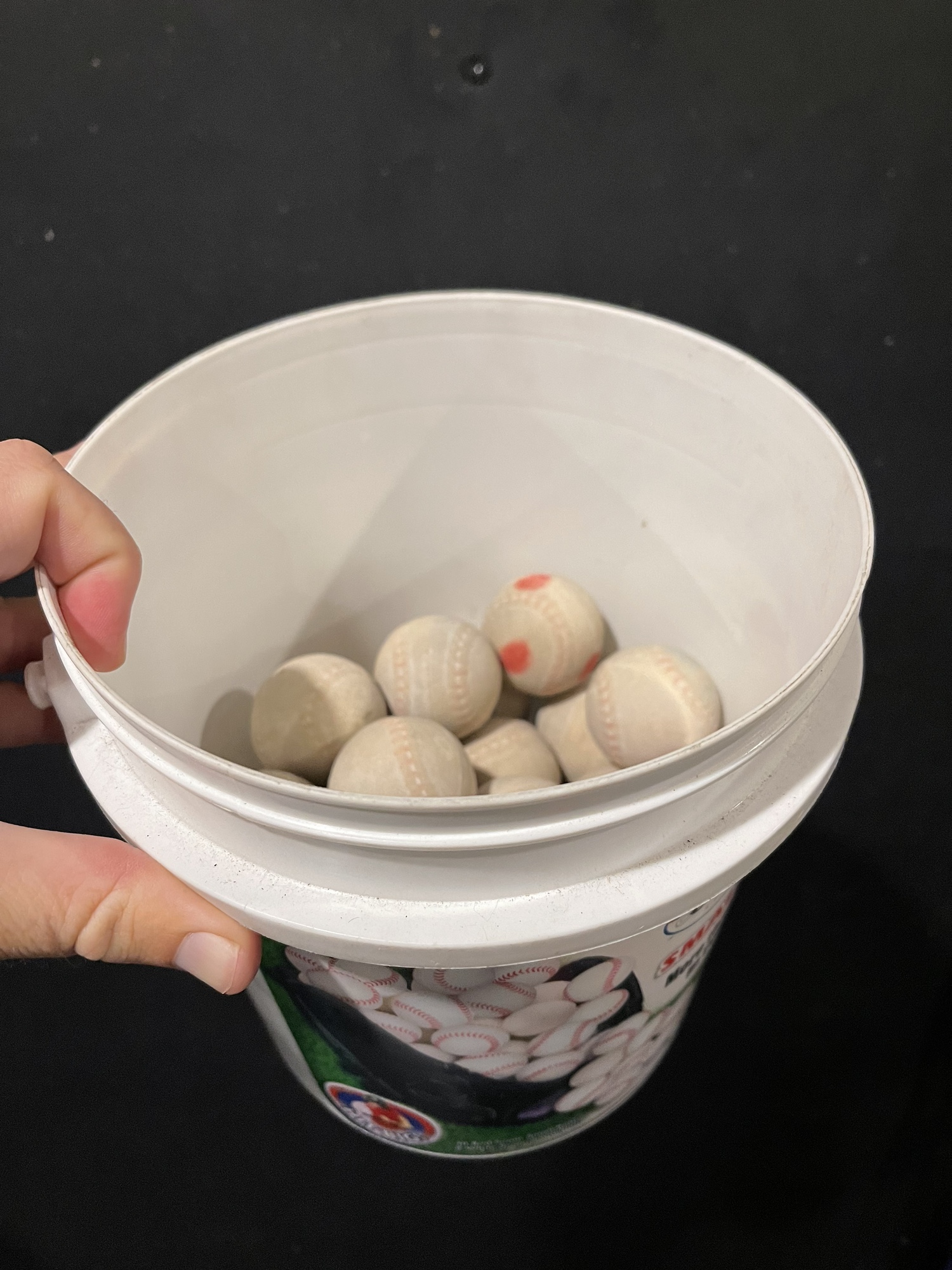 Jugs Small Ball Pitching Machine with bucket of balls | SidelineSwap