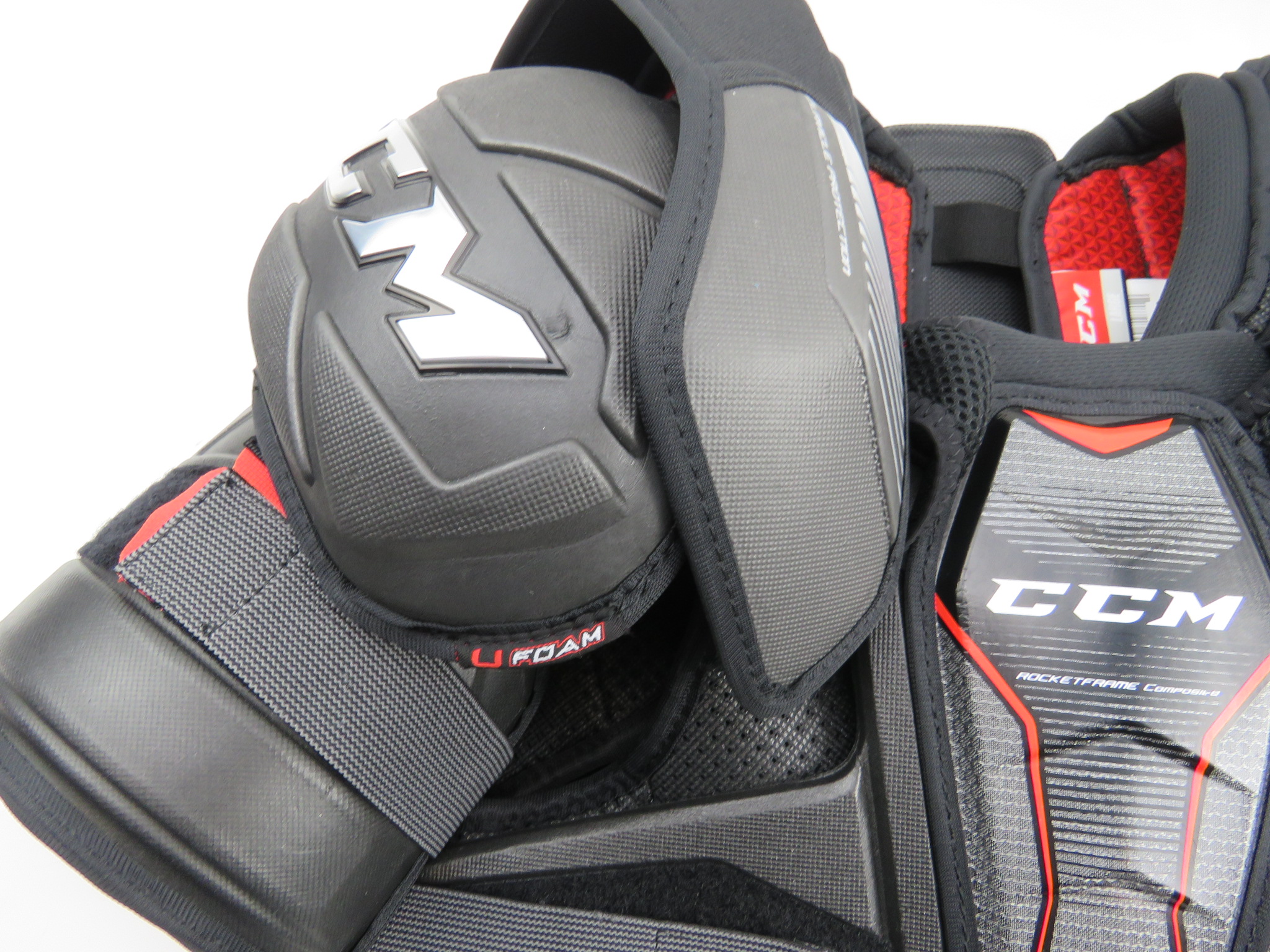 CCM JetSpeed FT1 NHL Pro Stock Hockey Player Shoulder Pads Senior Size ...