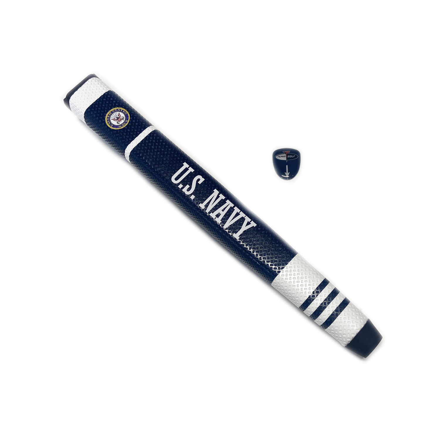 NEW Team Golf Military U.S. Navy/White Jumbo Putter Grip w/Ball Marker ...