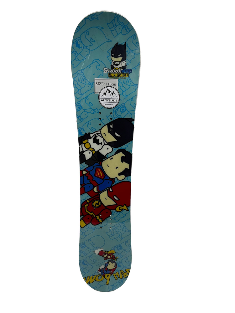 KIDS' SCRIBBLENAUTS "SUPERHERO" BEGINNER SNOWBOARD - 110/43" LONG ...