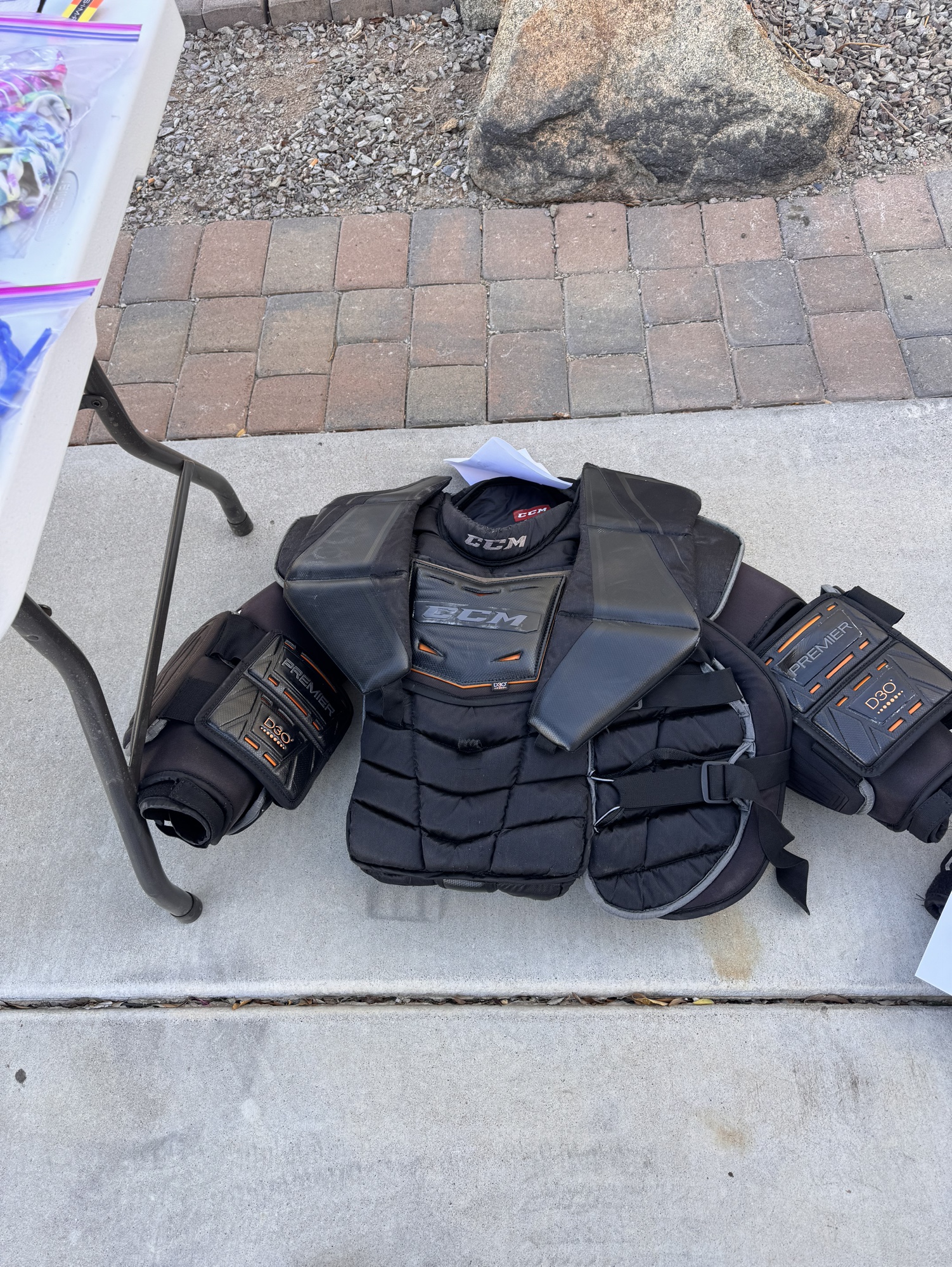 CCM Premier D30 goalie Chest Protector Pro Stock | SidelineSwap