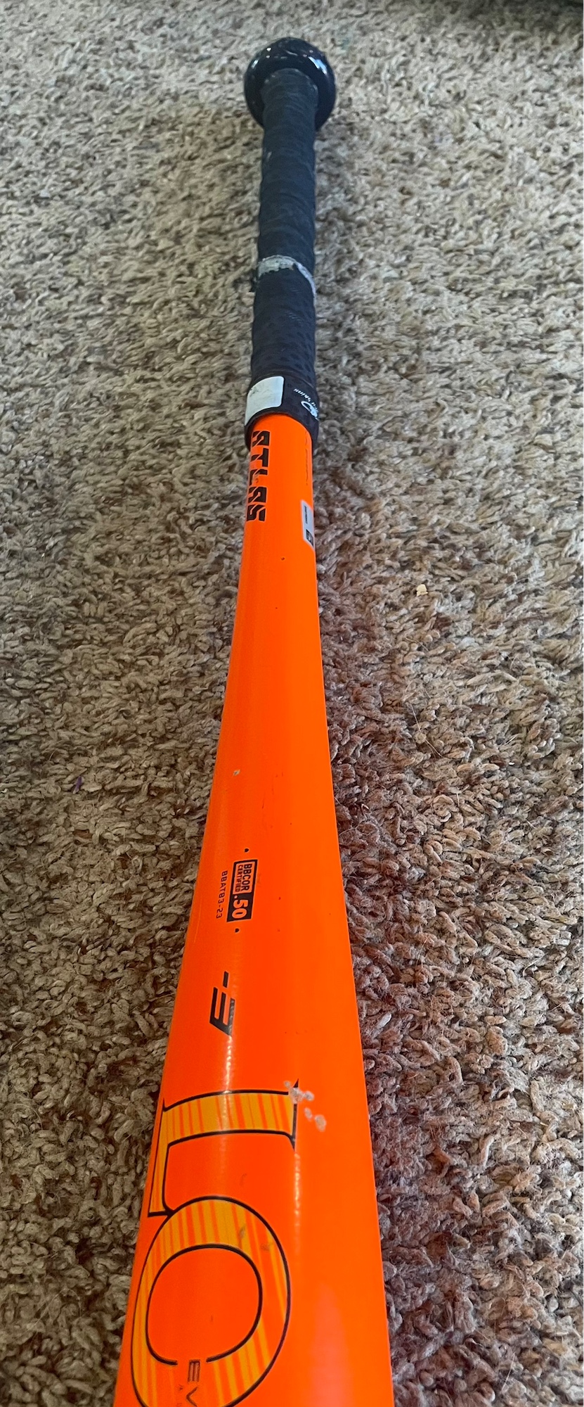 Uses Louisville Slugger Atlas BBCOR Bat 2023 (-3) | SidelineSwap