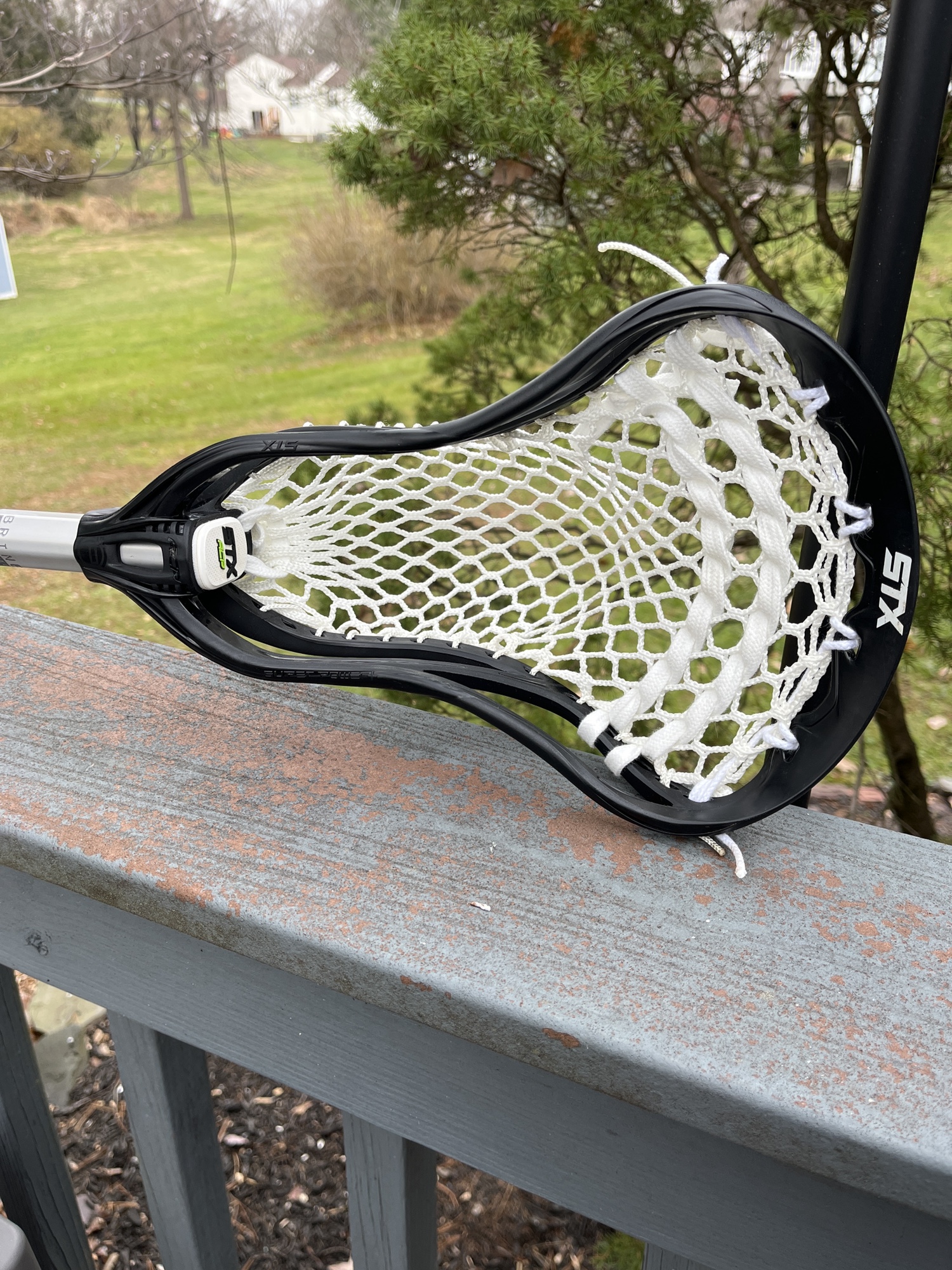 New Custom Strung Brine F22 Shaft & STX Super Power Plus Head w/ String King Mesh | SidelineSwap