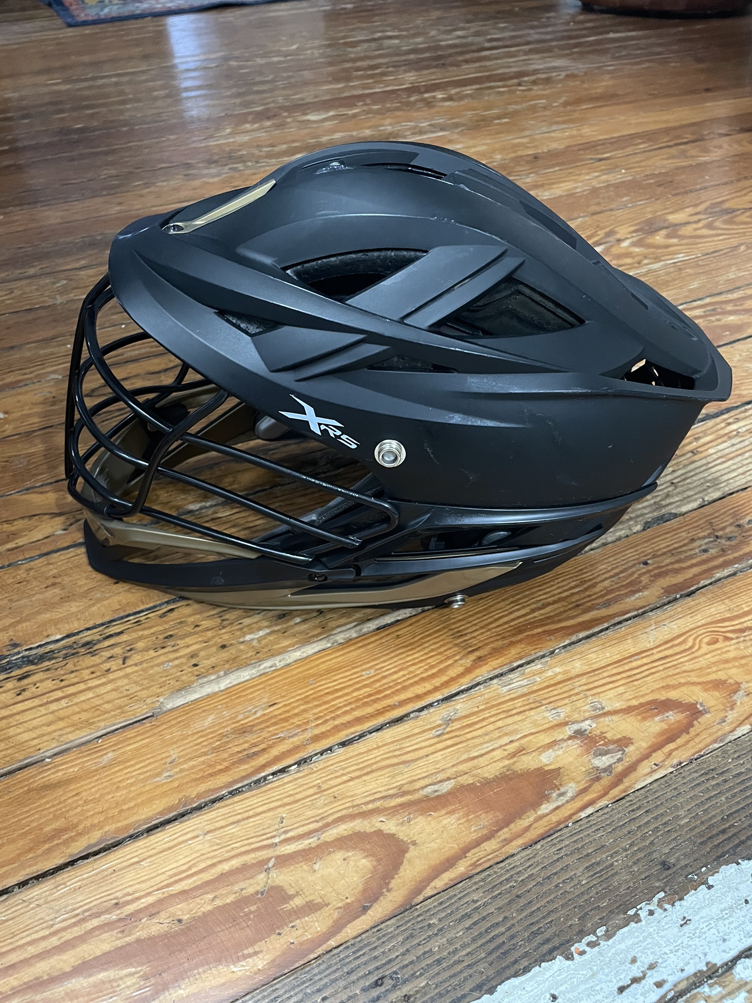 Cascade XRS Lacrosse Helmet - Matte Black with Gold (Retail: $360 ...