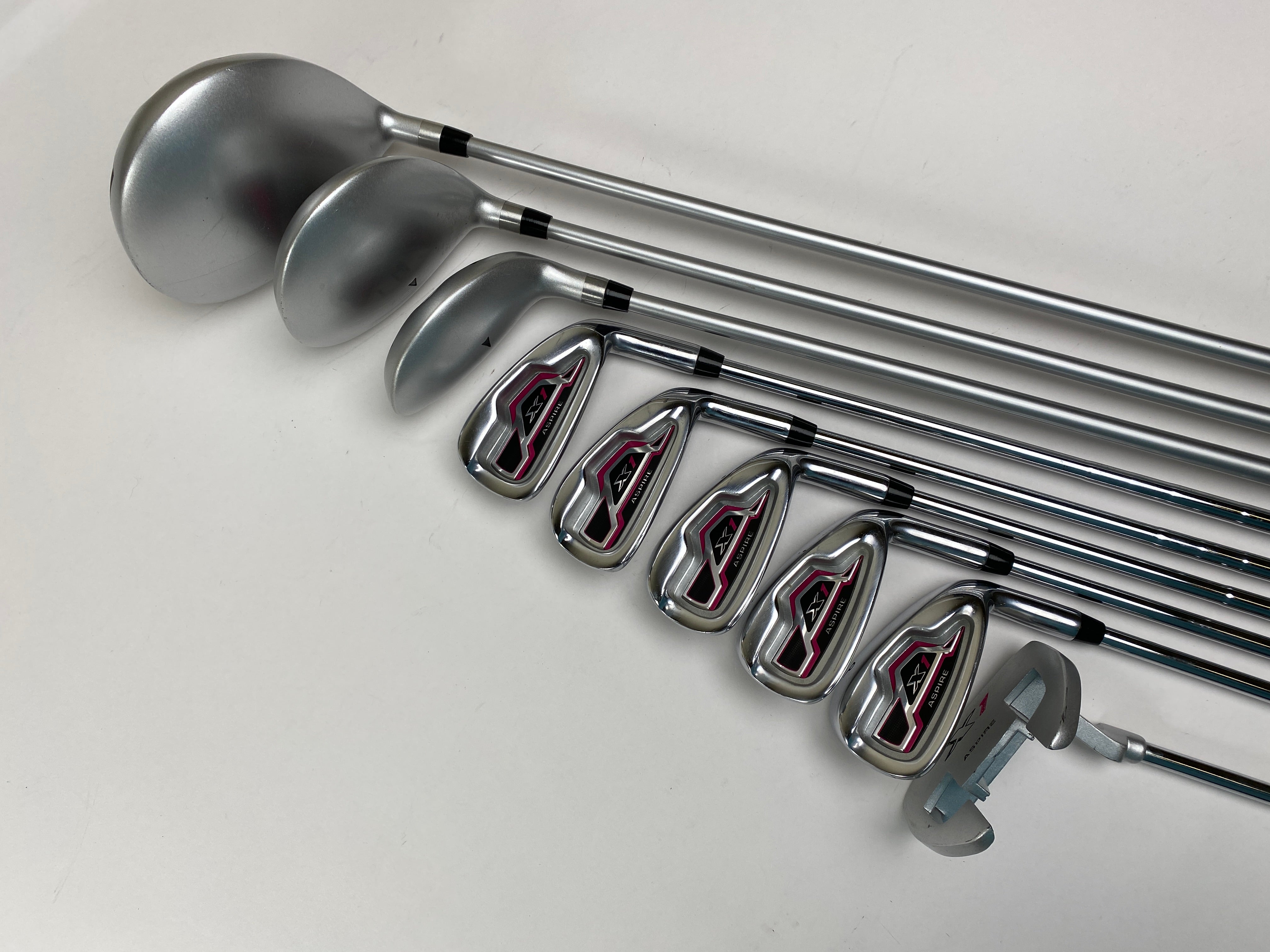 Aspire X1 Club Set Driver 3W 4H 6-PW Putter X1 Ladies Graphite & Steel ...