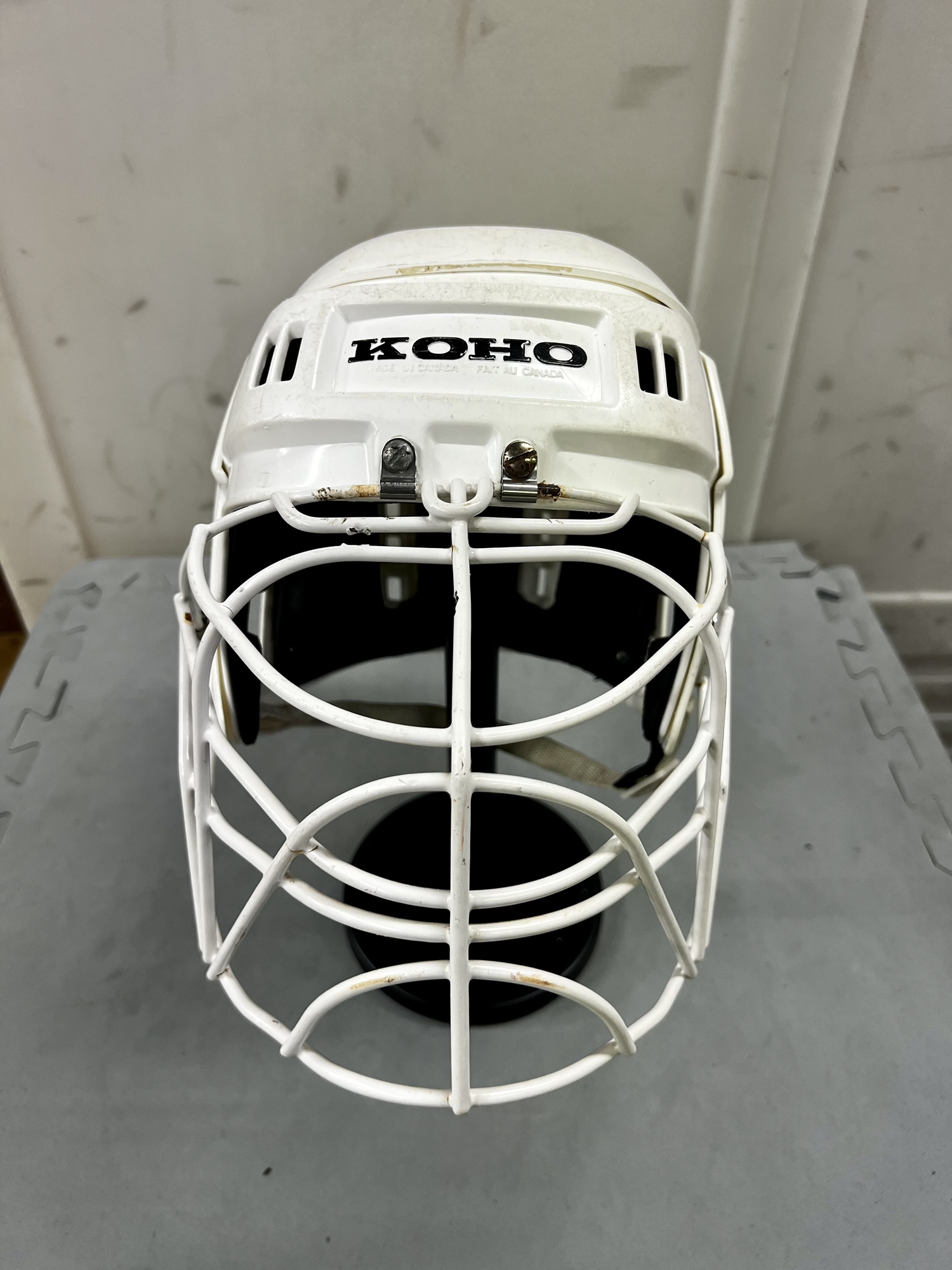 Vintage Billy Smith Islanders Hockey Goalie Helmet Koho 5000 Cooper ...