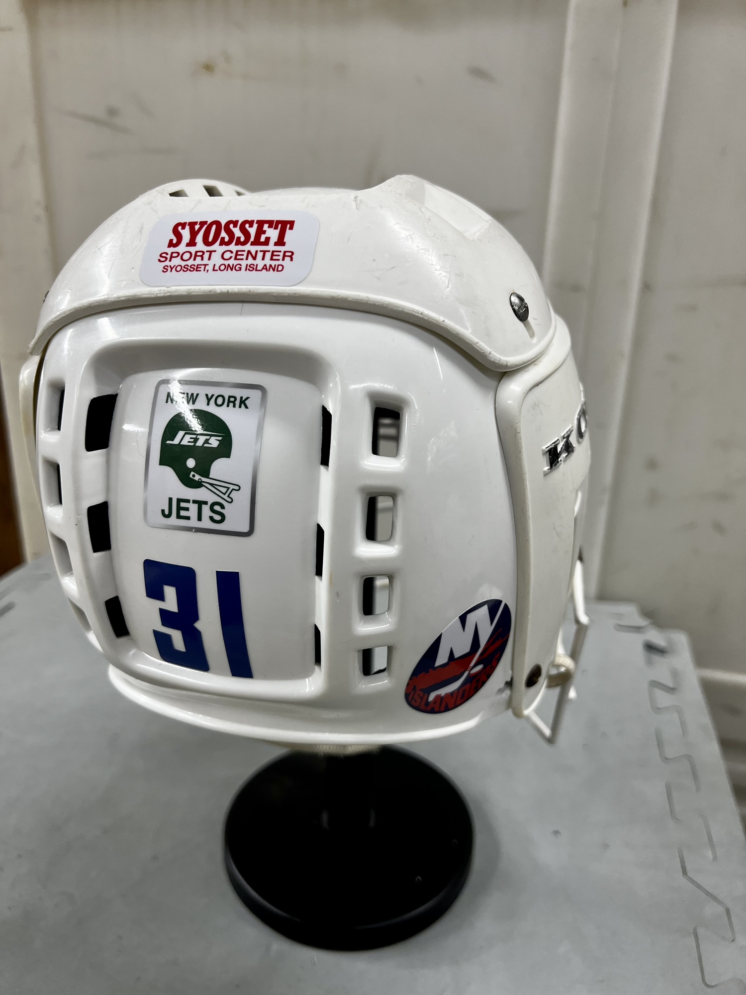 Vintage Billy Smith Islanders Hockey Goalie Helmet Koho 5000 Cooper ...