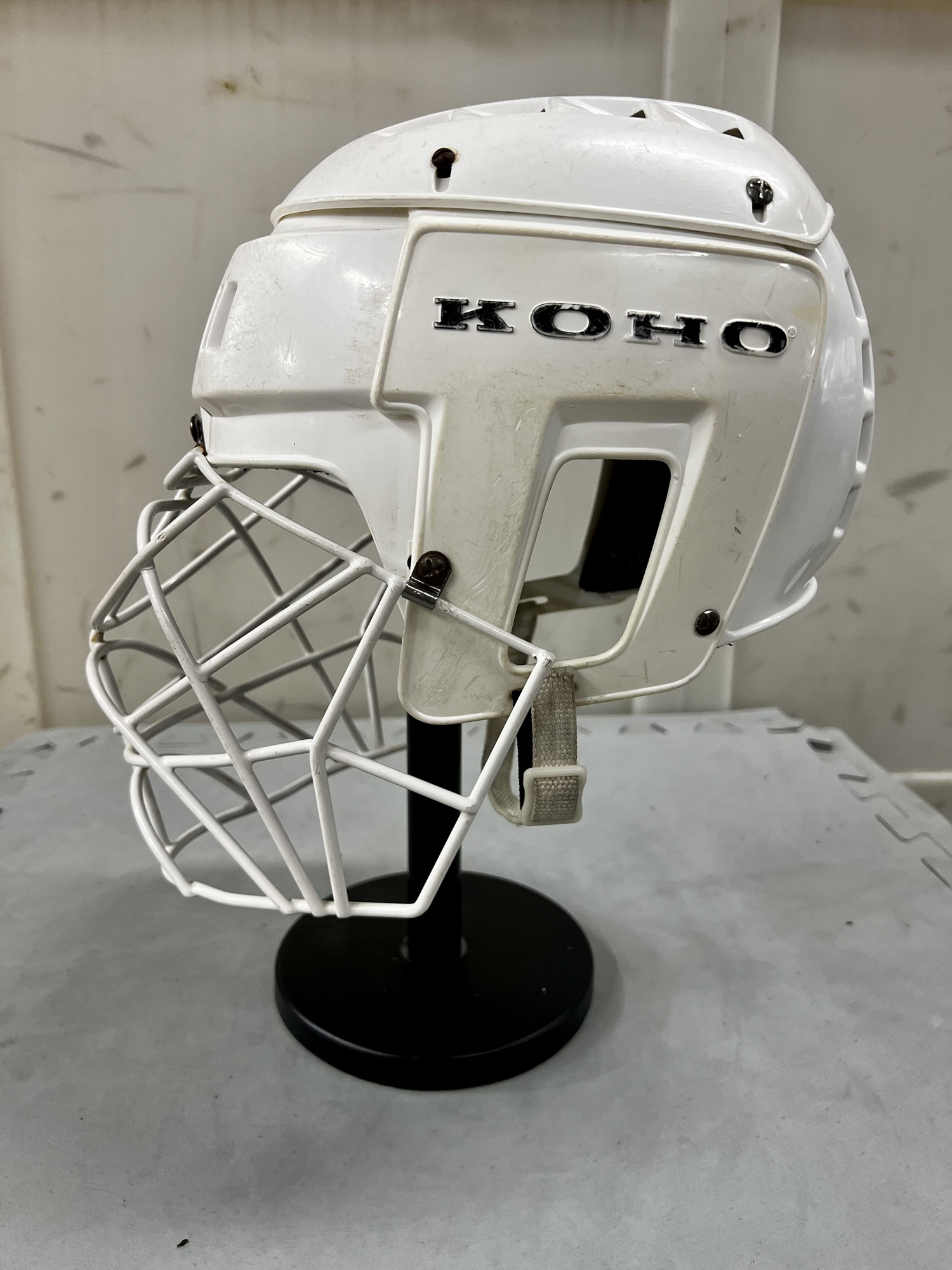 Vintage Billy Smith Islanders Hockey Goalie Helmet Koho 5000 Cooper ...