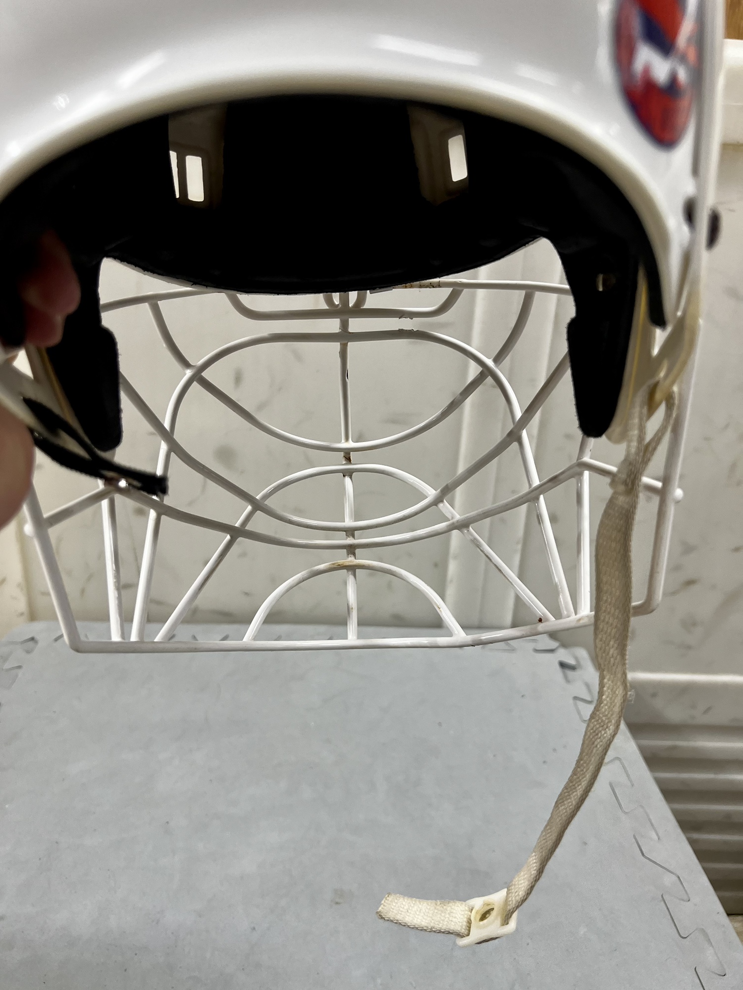 Vintage Billy Smith Islanders Hockey Goalie Helmet Koho 5000 Cooper ...