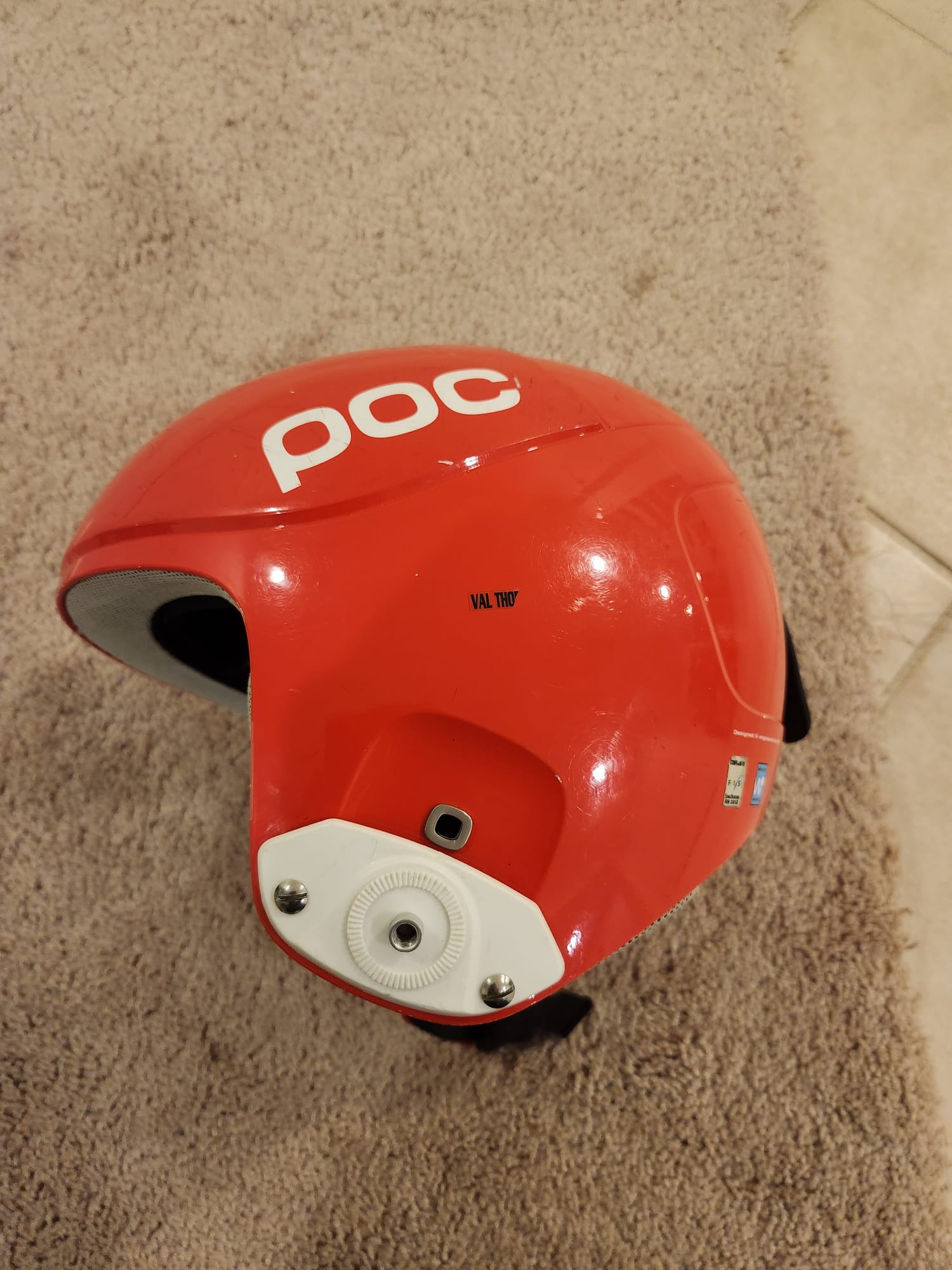 Unisex Used Medium POC Skull Orbic X Spin Helmet FIS Legal 55-56 with ...