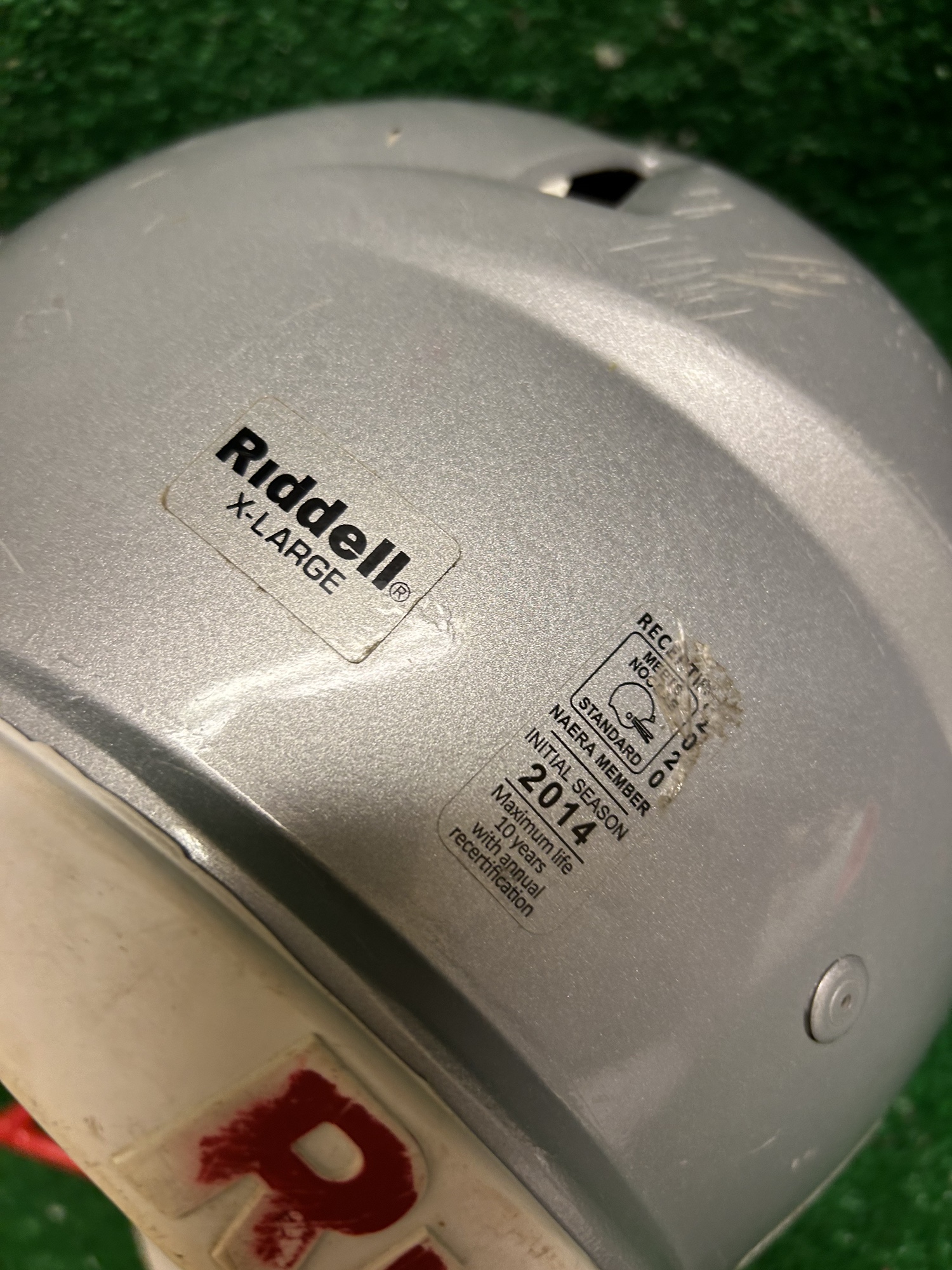Adult XL - Riddell Speed Football Helmet - Silver | SidelineSwap