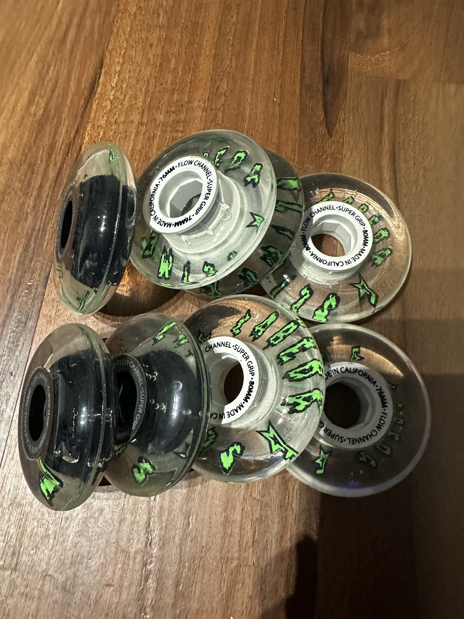 Labeda Slime 76mm 80mm HiLo Roller Hockey Wheels | SidelineSwap