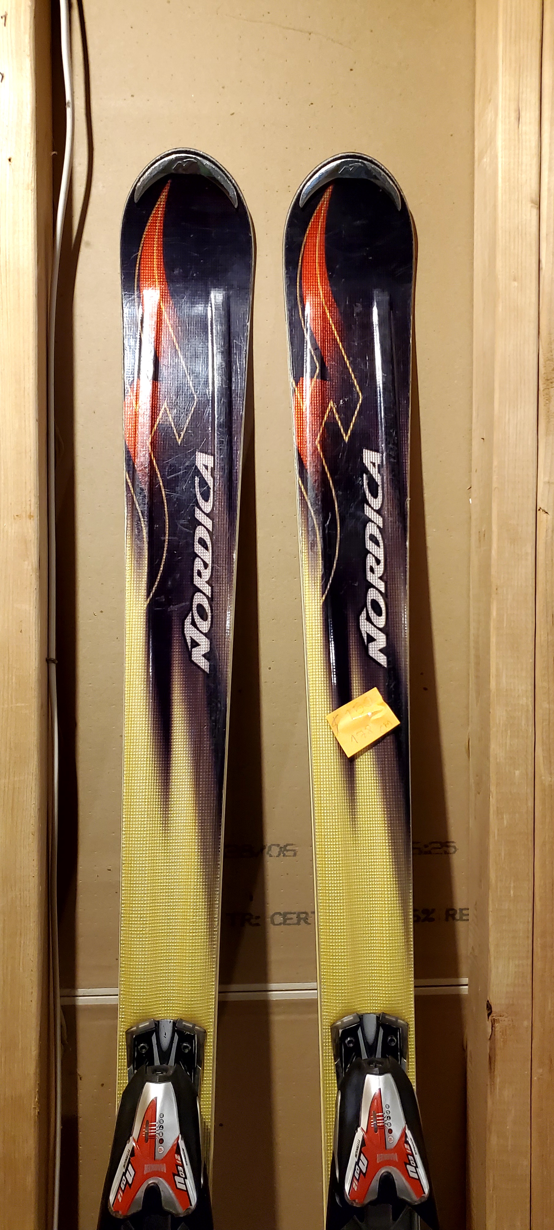 Used Nordica 178 cm All Mountain Hotrun Skis With Bindings 12. | SidelineSwap