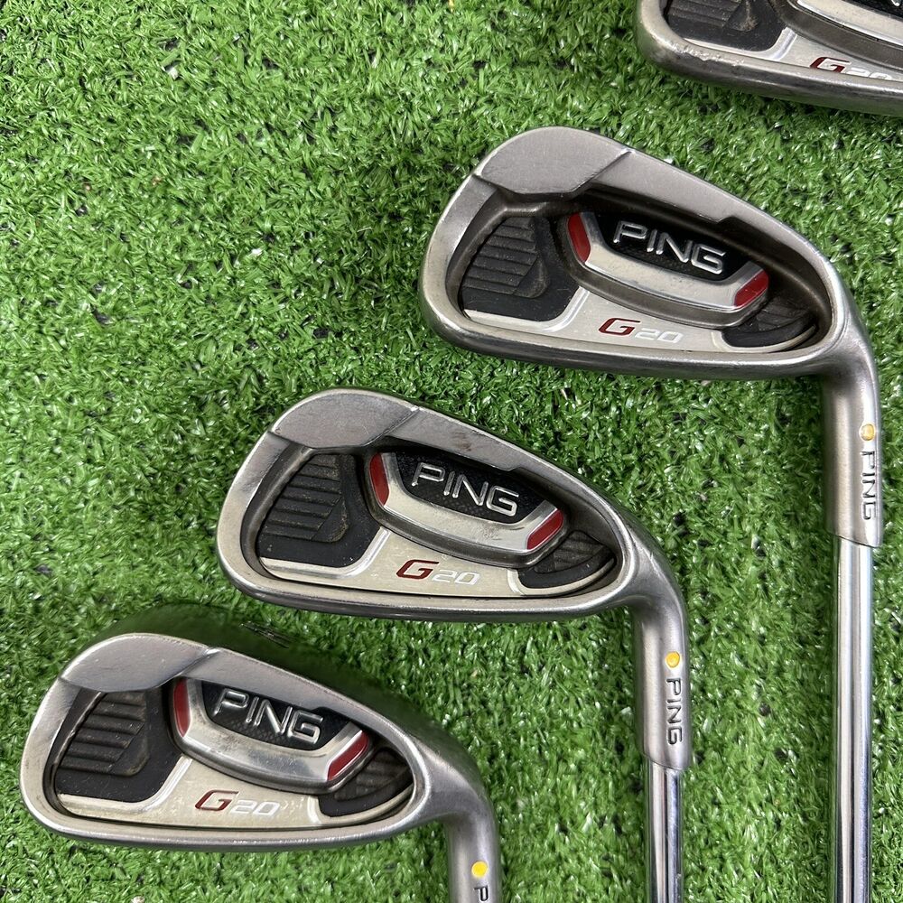 READ Ping G20 Iron Set 5-PW Yellow Dot CFS Steel Shaft Stiff Flex RH | SidelineSwap